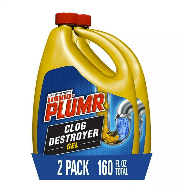 Liquid-Plumr Pro-Strength Full Clog Destroyer Plus PipeGuard - 80 fl oz ...
