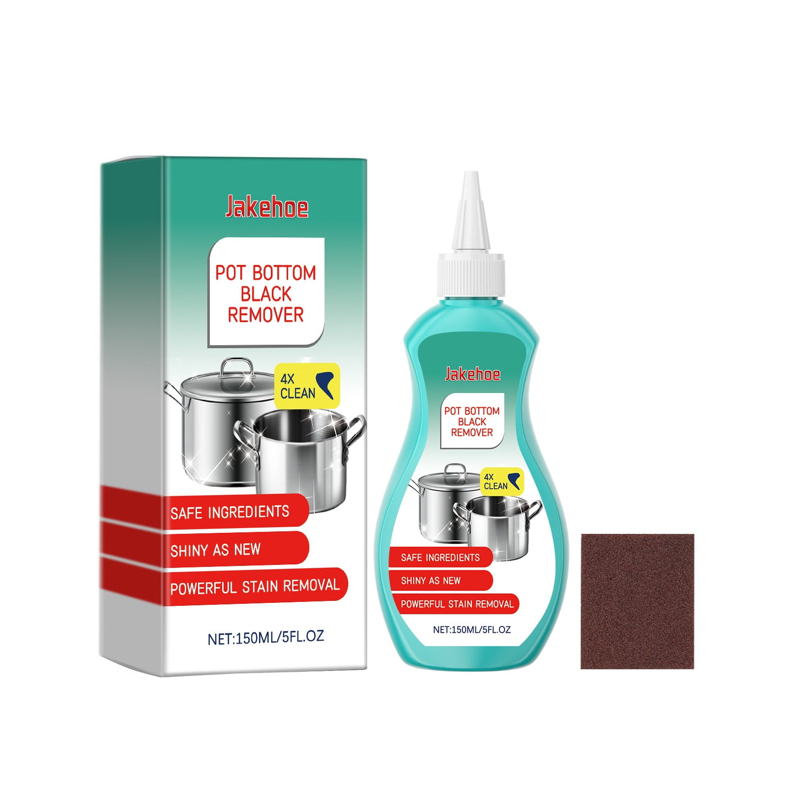 Liquid Pot and Pan Cleaner for Burnt On Food & Grease, Tough Stove Top ...