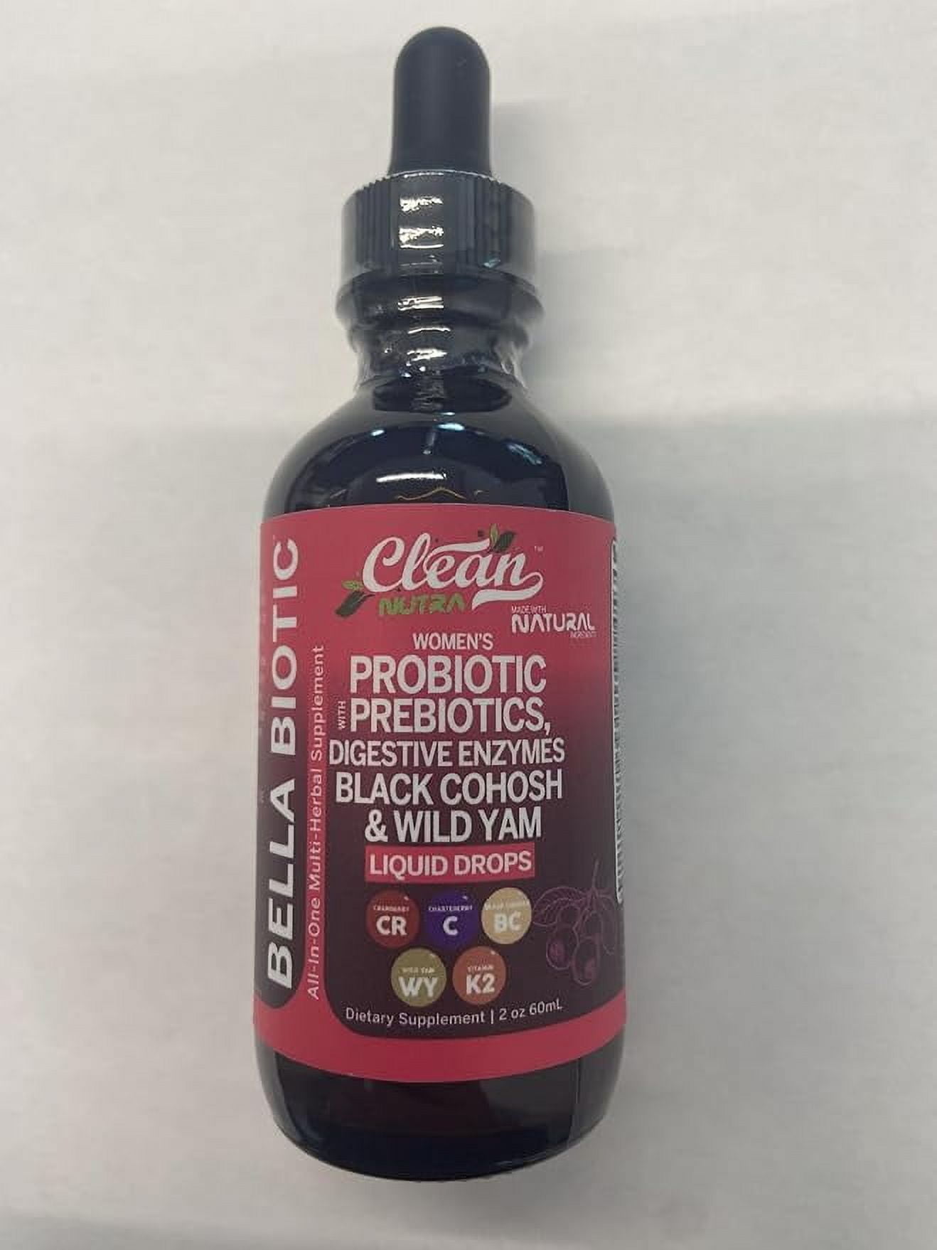 Liquid Probiotics for Women Drops with Chasteberry, Black Cohosh ...