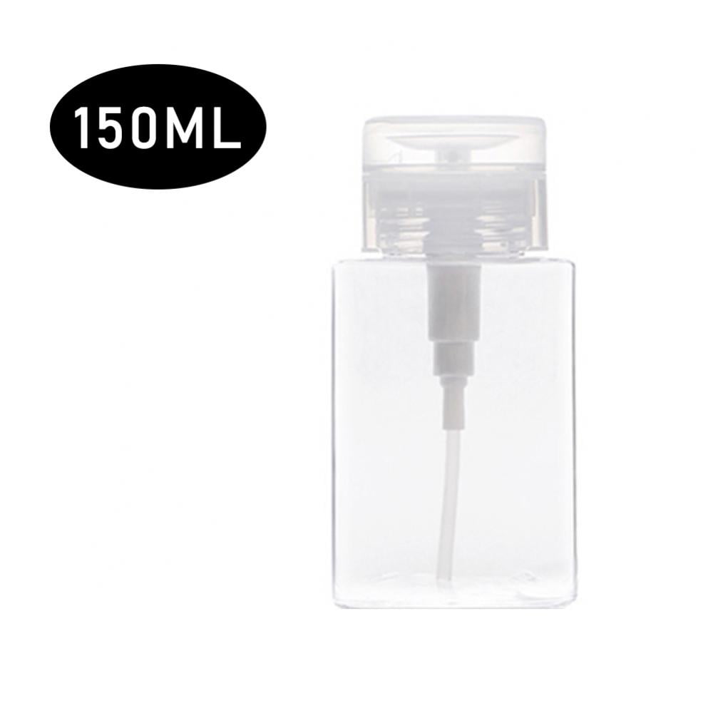 Liquid Push Down Pump Dispenser Empty Bottle with Flip Top Cap (150ml/5 ...