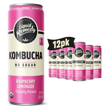 Raspberry Lemonade Kombucha | Organic tea for grocery retail - Walmart ...