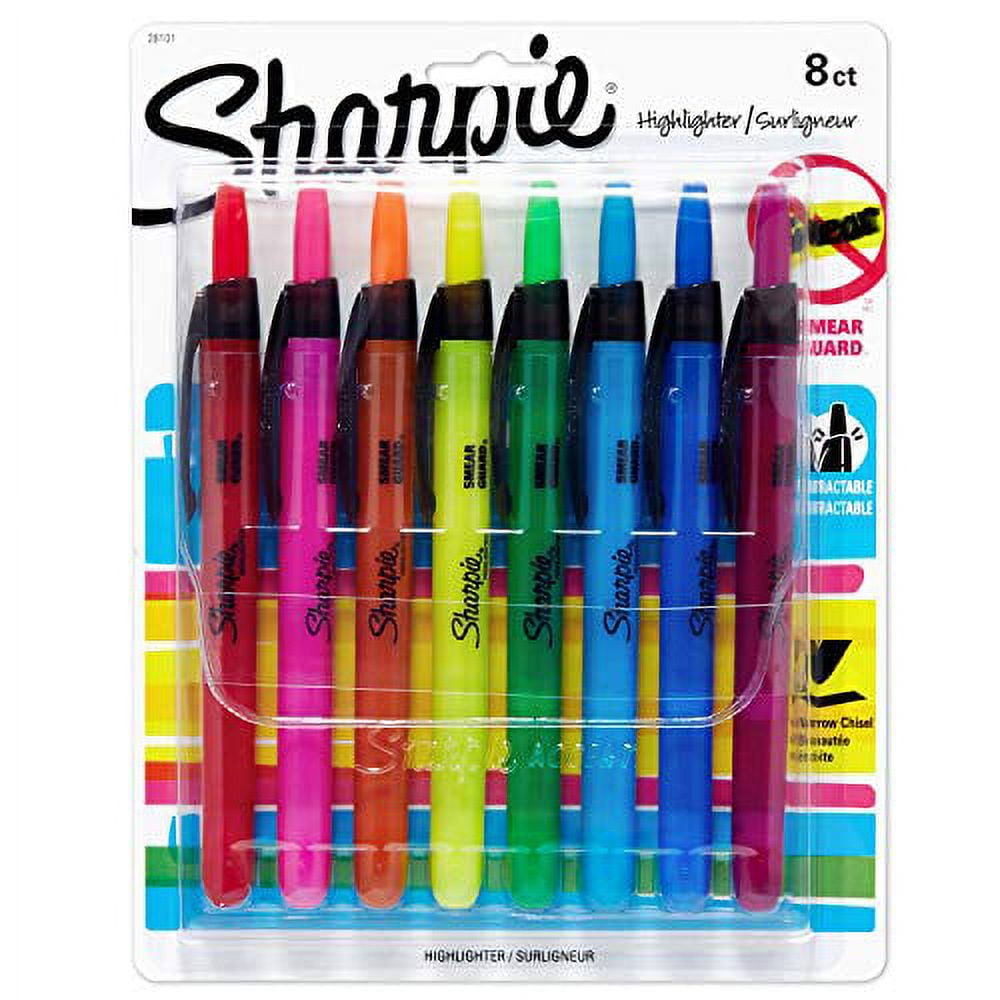 Liquid Retractable Highlighters Assorted Colors | Chisel Tip ...
