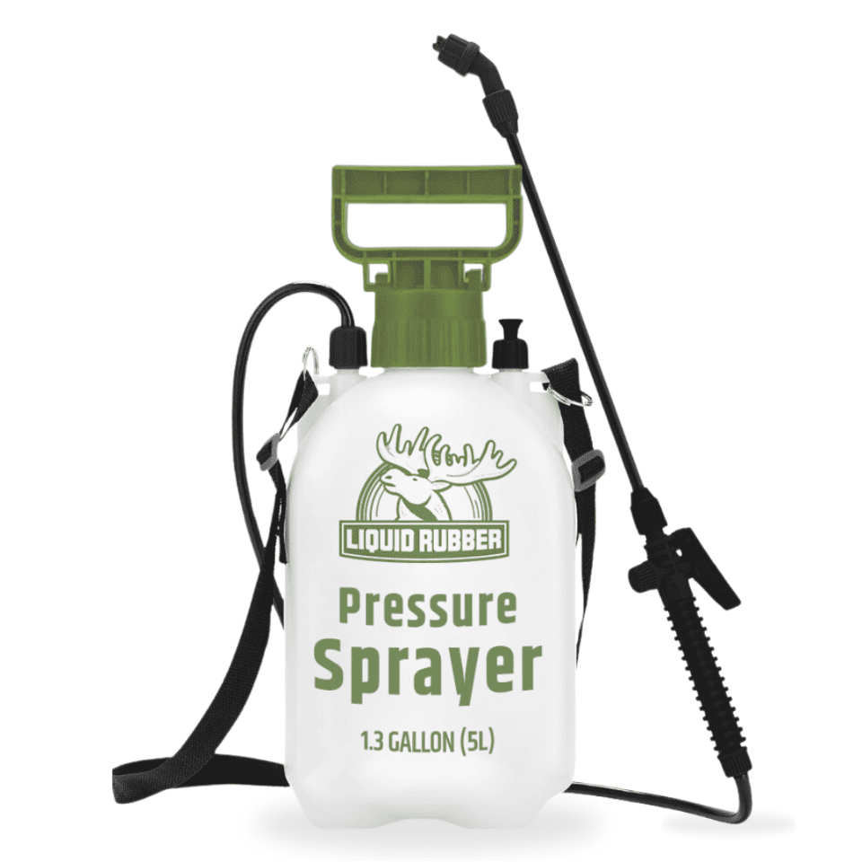 Liquid Rubber Garden Pump Sprayer with Adjustable Nozzle, 1.3 Gallon ...