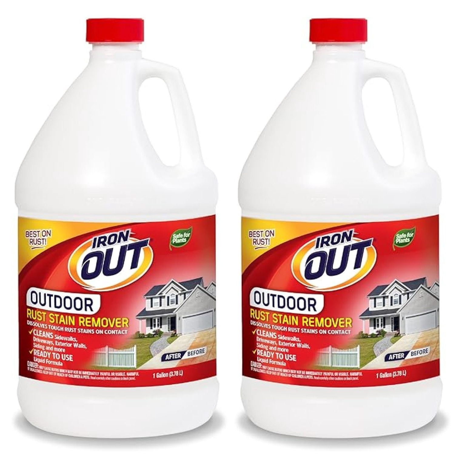 Liquid Rust Stain Remover - 1 Gallon (2 Pack) - Quickly Eliminates Rust ...