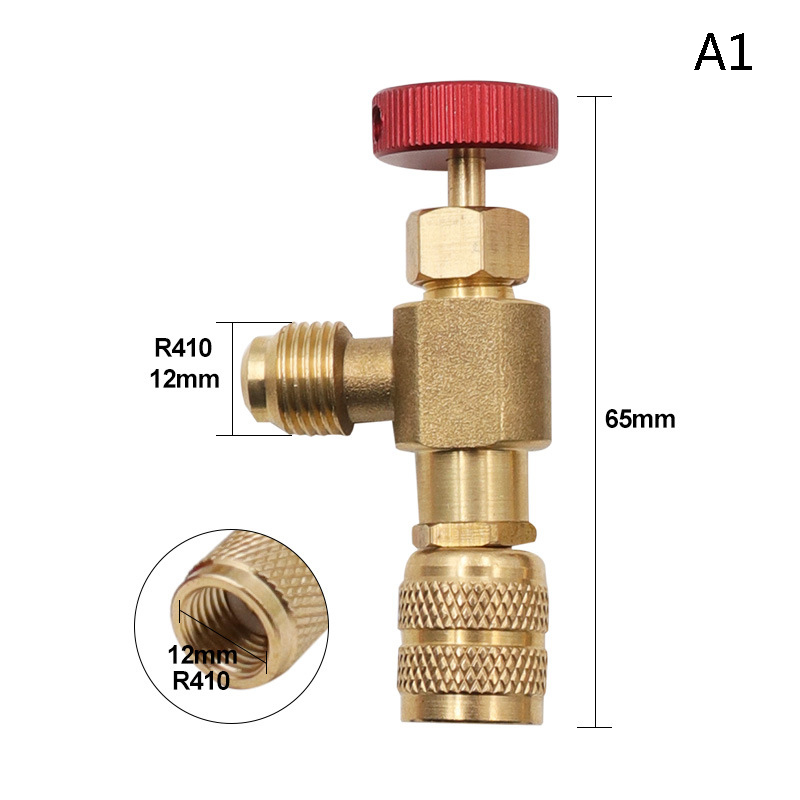 Liquid Safety Valve R410A R22 Air Conditioning Refrigerant 1/4 "Safety ...
