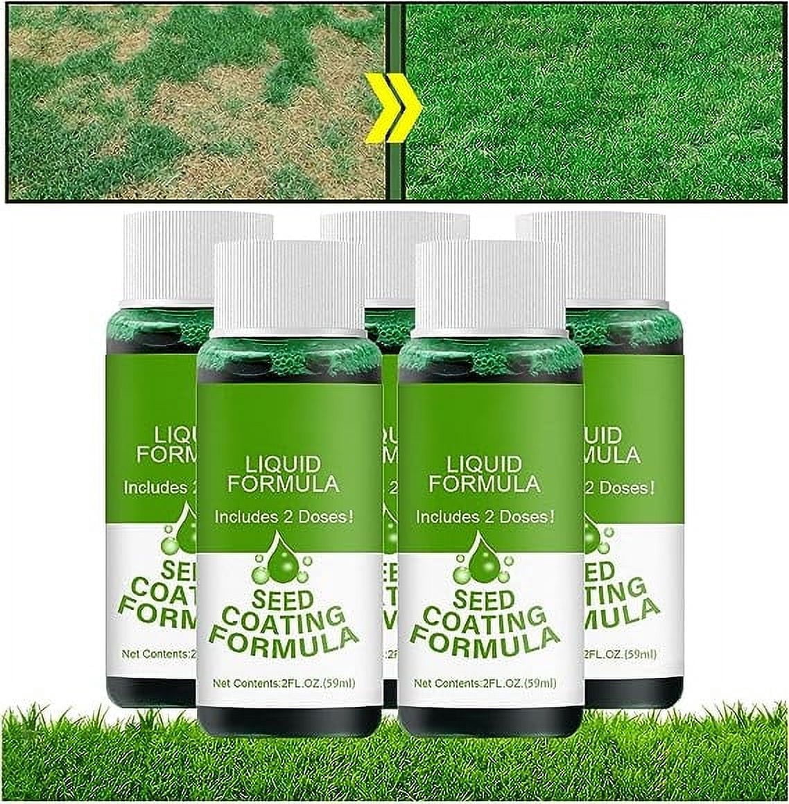 Liquid Seeding Grass Lawn Green Spray Device Seed Care Watering Set ...