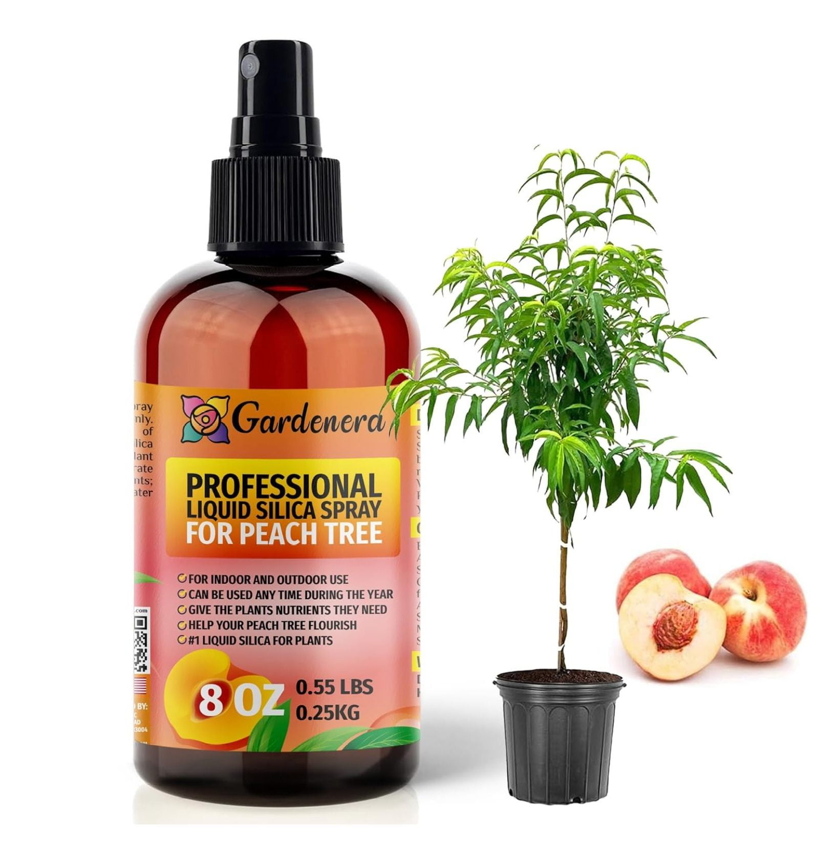 𝐒𝐔𝐏𝐄𝐑𝐈𝐎𝐑 Liquid Silica Fertilizer and Supplement Spray for Peach Tree ...