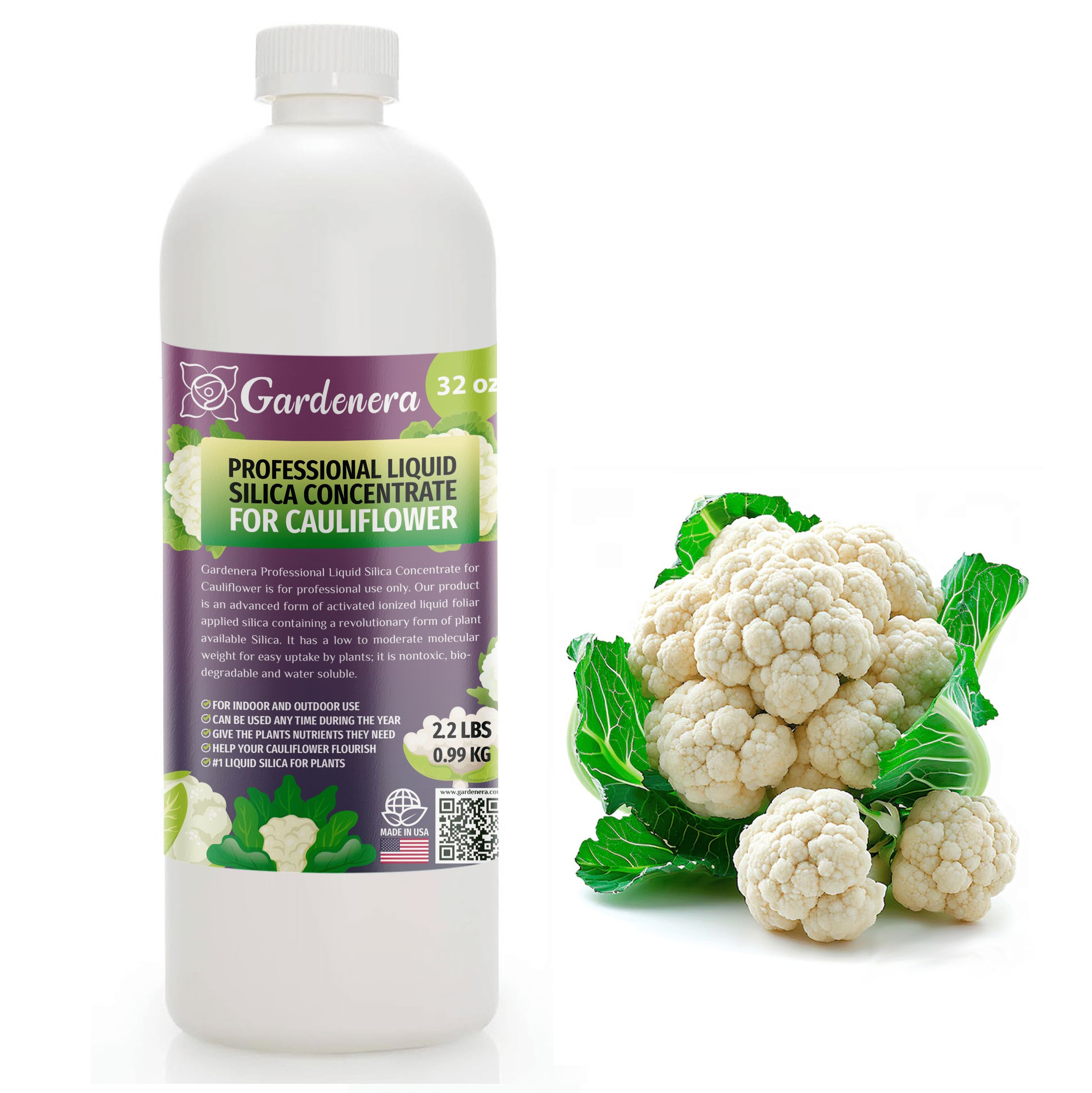 𝐏𝐑𝐎𝐅𝐄𝐒𝐒𝐈𝐎𝐍𝐀𝐋 Liquid Silica Plant Supplement - 32oz - CAULIFLOWER Plants ...