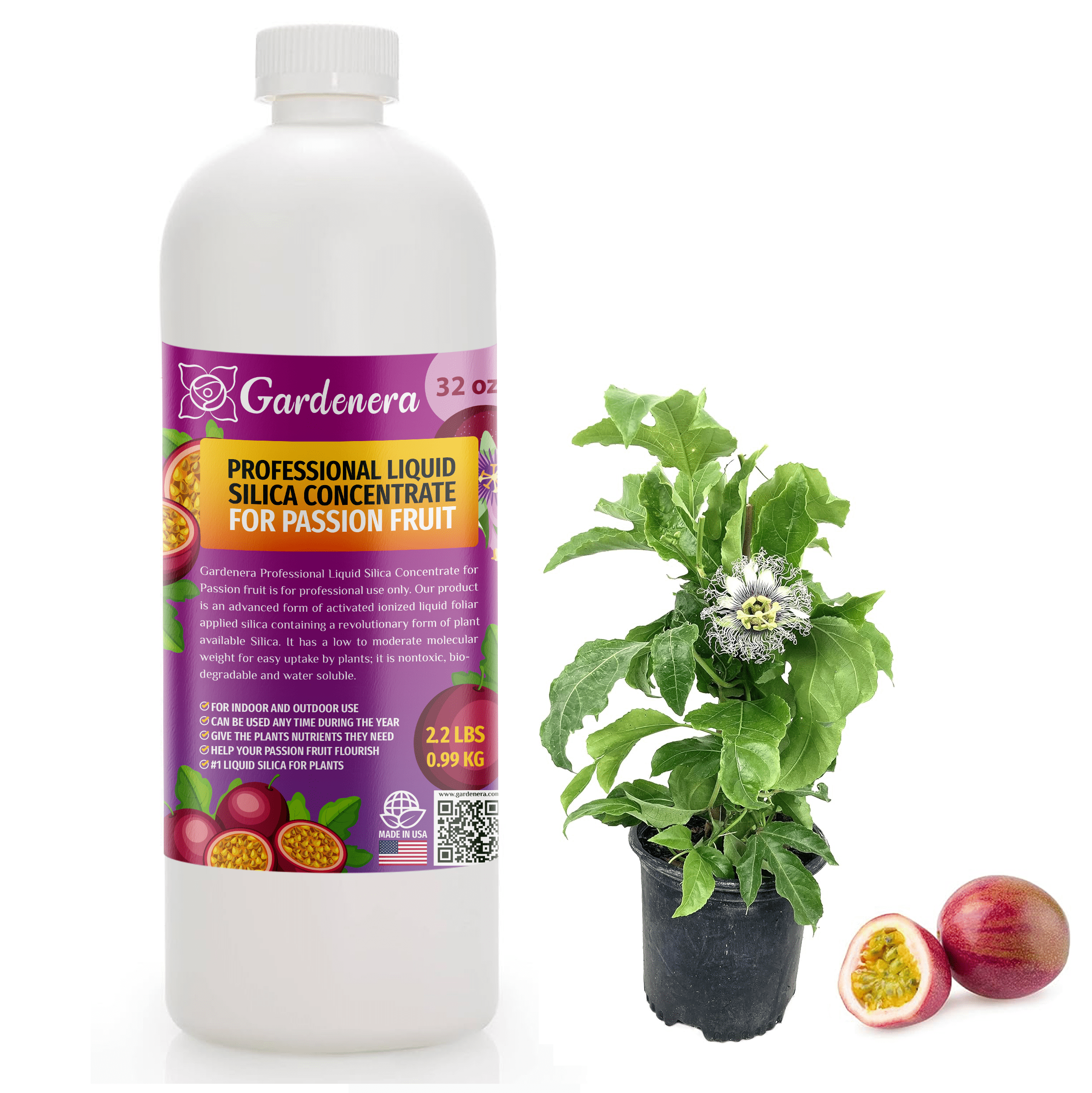 𝐏𝐑𝐎𝐅𝐄𝐒𝐒𝐈𝐎𝐍𝐀𝐋 Liquid Silica Plant Supplement - 32oz - PASSION FRUIT ...
