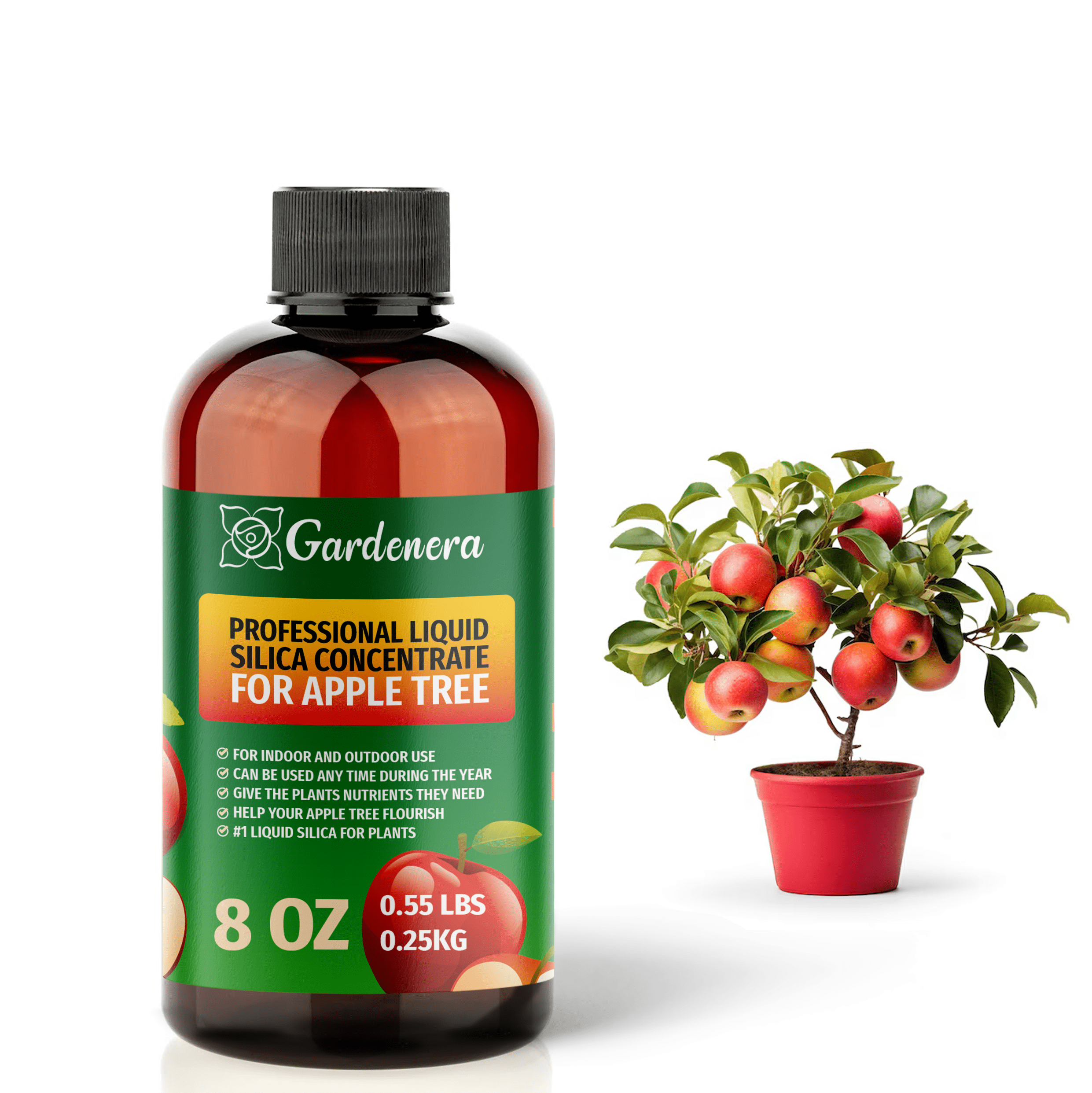 𝐏𝐑𝐄𝐌𝐈𝐔𝐌 Liquid Silica Plant Supplement - 8oz (250mL) - APPLE TREE ...