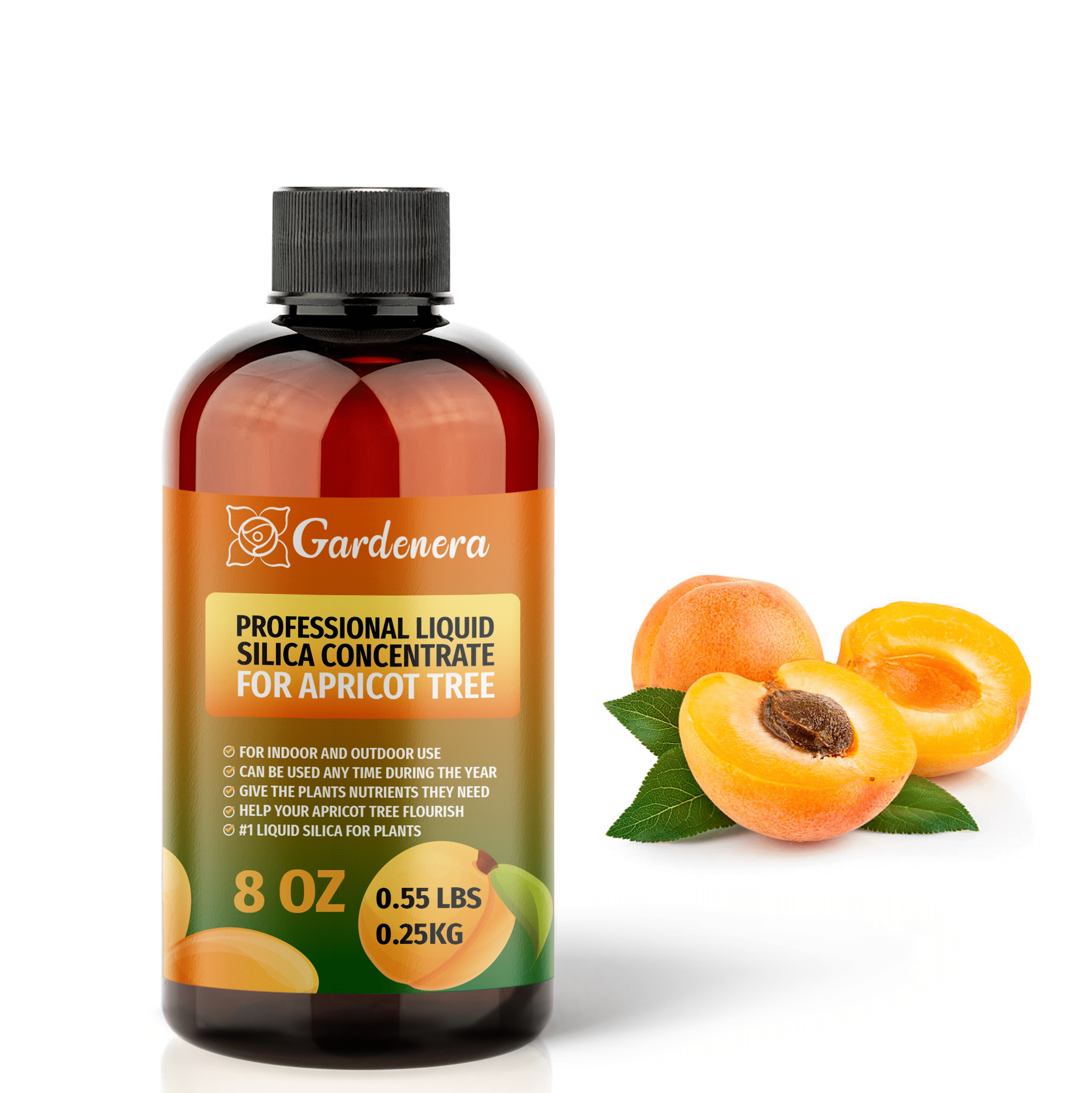𝐏𝐑𝐄𝐌𝐈𝐔𝐌 Liquid Silica Plant Supplement - 8oz (250mL) - APRICOT TREE ...