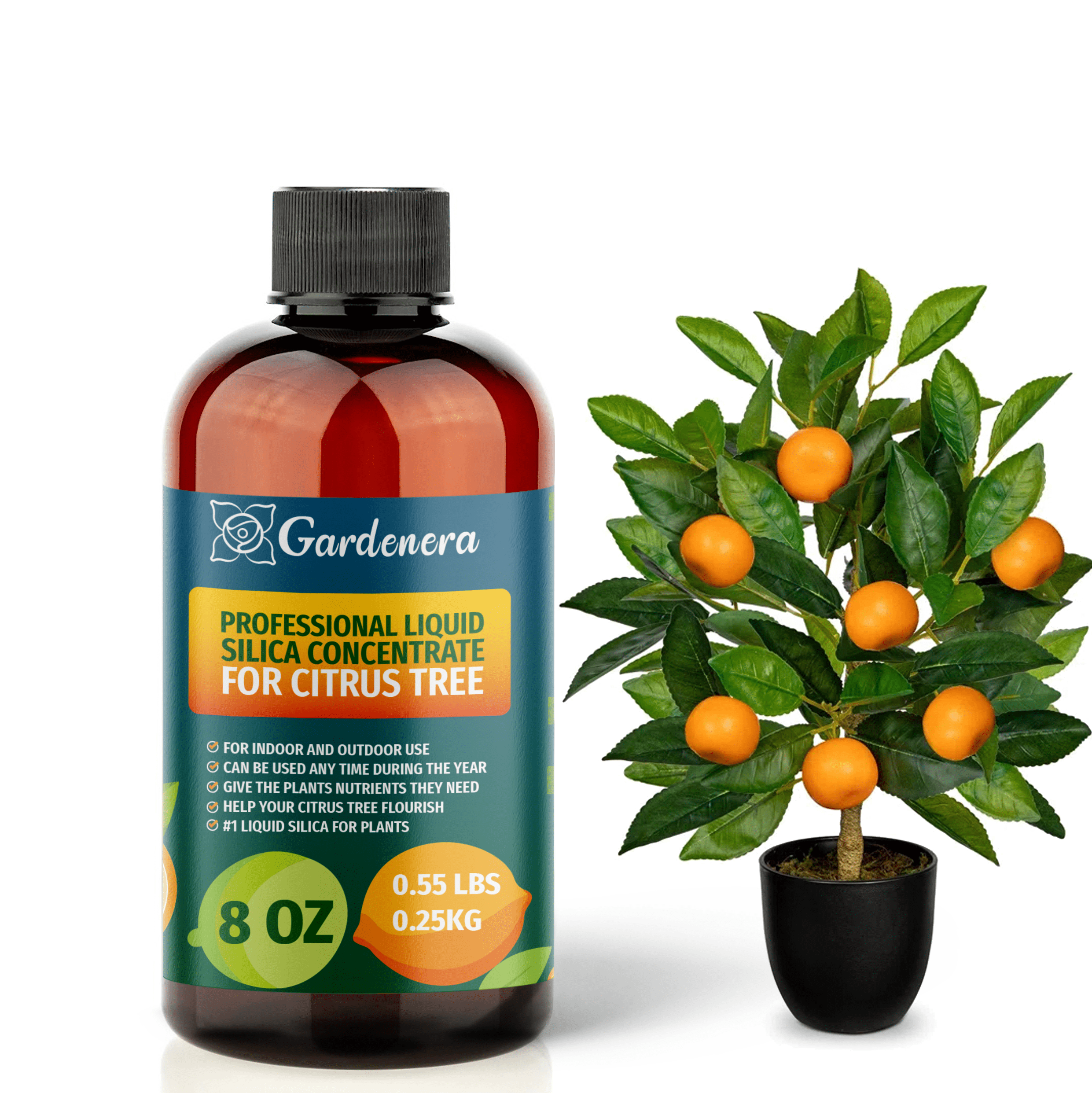 𝐏𝐑𝐄𝐌𝐈𝐔𝐌 Liquid Silica Plant Supplement - 8oz (250mL) - CITRUS TREE ...