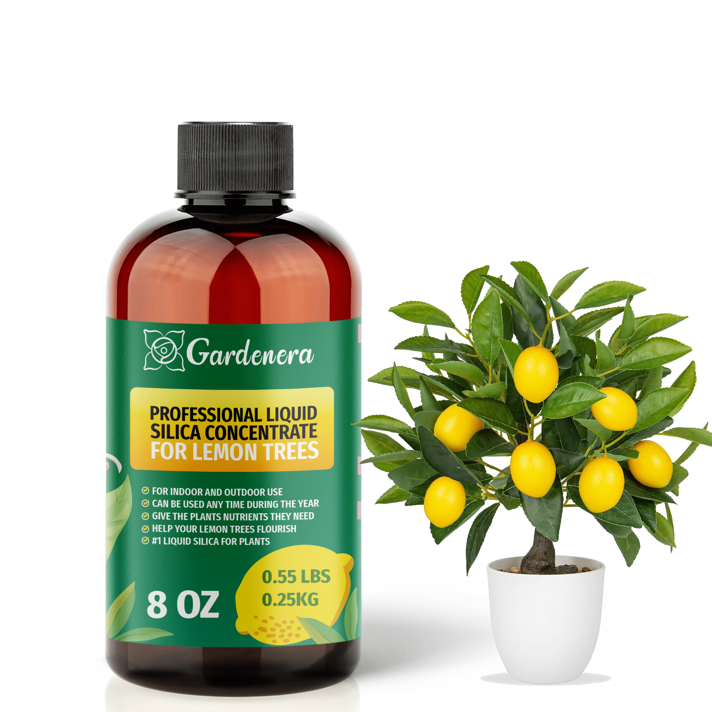 𝐏𝐑𝐄𝐌𝐈𝐔𝐌 Liquid Silica Plant Supplement - 8oz (250mL) - LEMON TREES ...