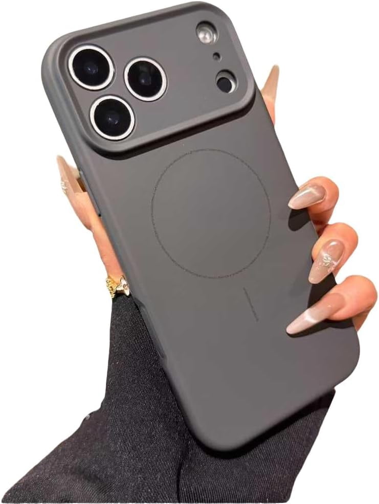 Liquid Silicone Camera Protect Magnetic Case for iPhone, Compatible ...