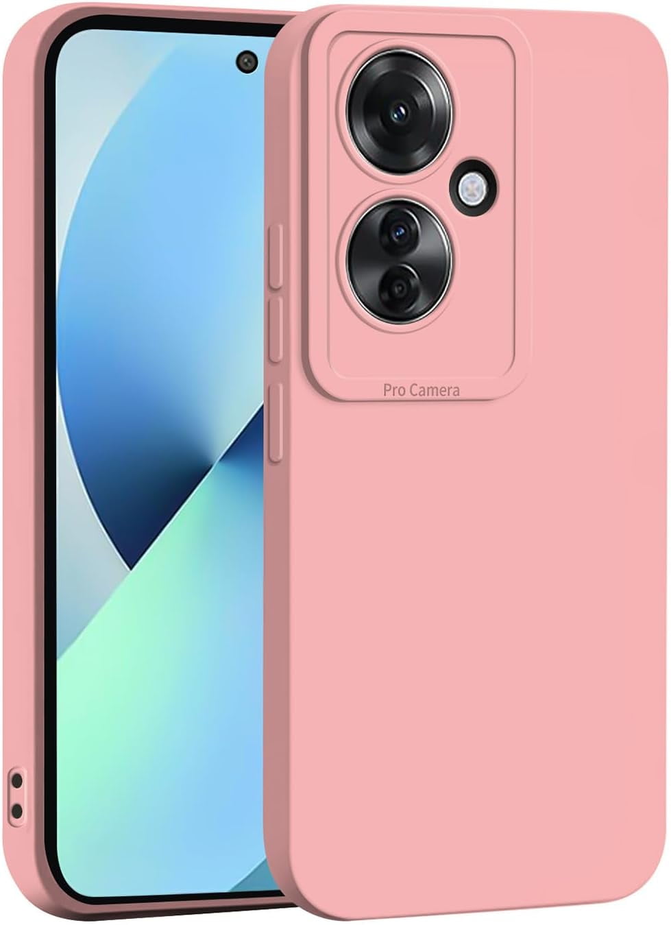 Liquid Silicone Case for OPPO Reno 11F 5G (Reno11 F 5G), Simple Solid ...