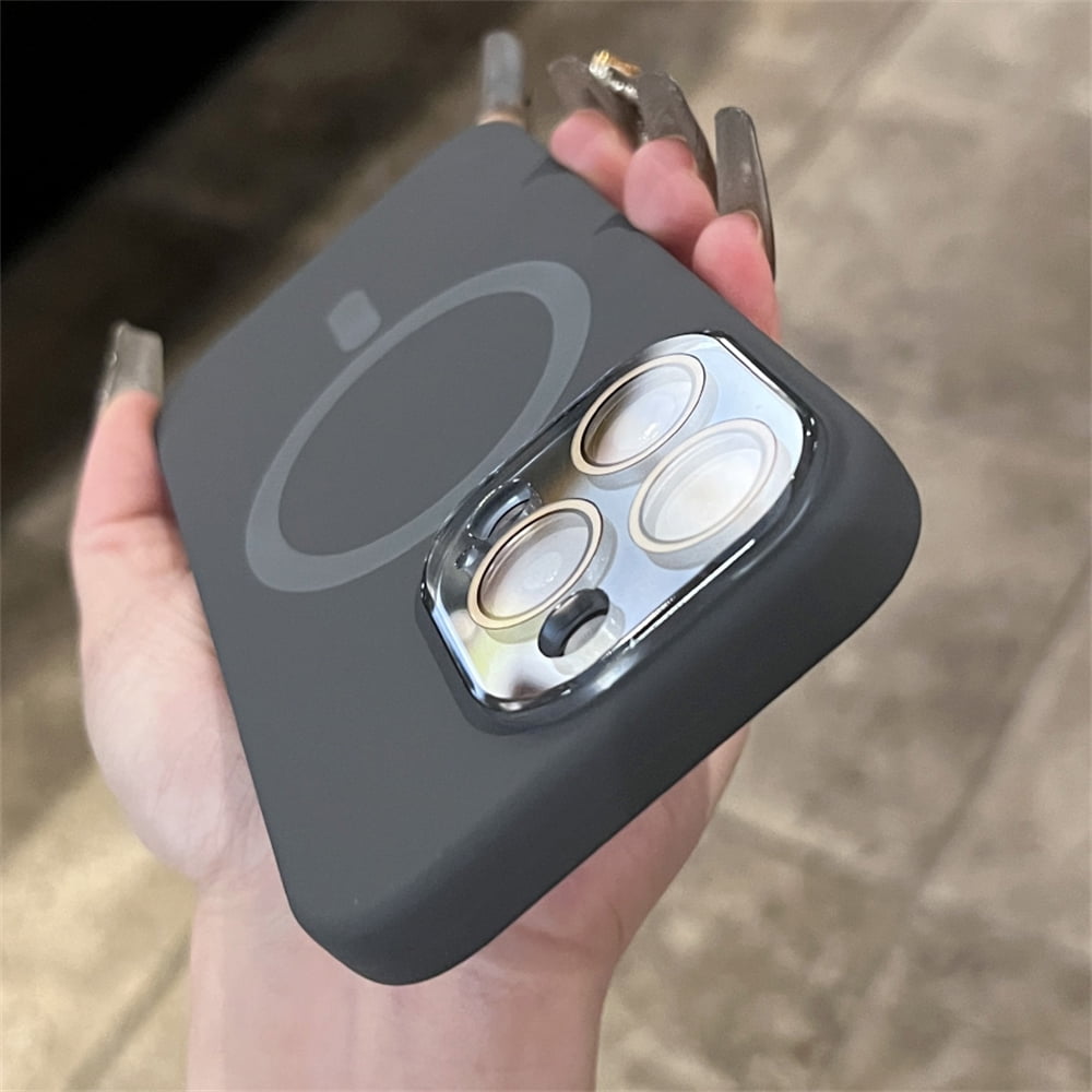 Liquid Silicone Magnetic Case For iPhone 16 15 13 14 12 Pro Max For Magsafe Wireless Charging ...