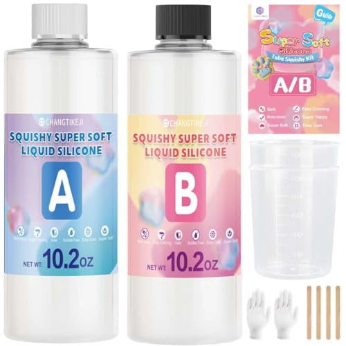 Liquid Silicone for Taba Squishy Kit - 20.4oz Super Soft Silicone ...