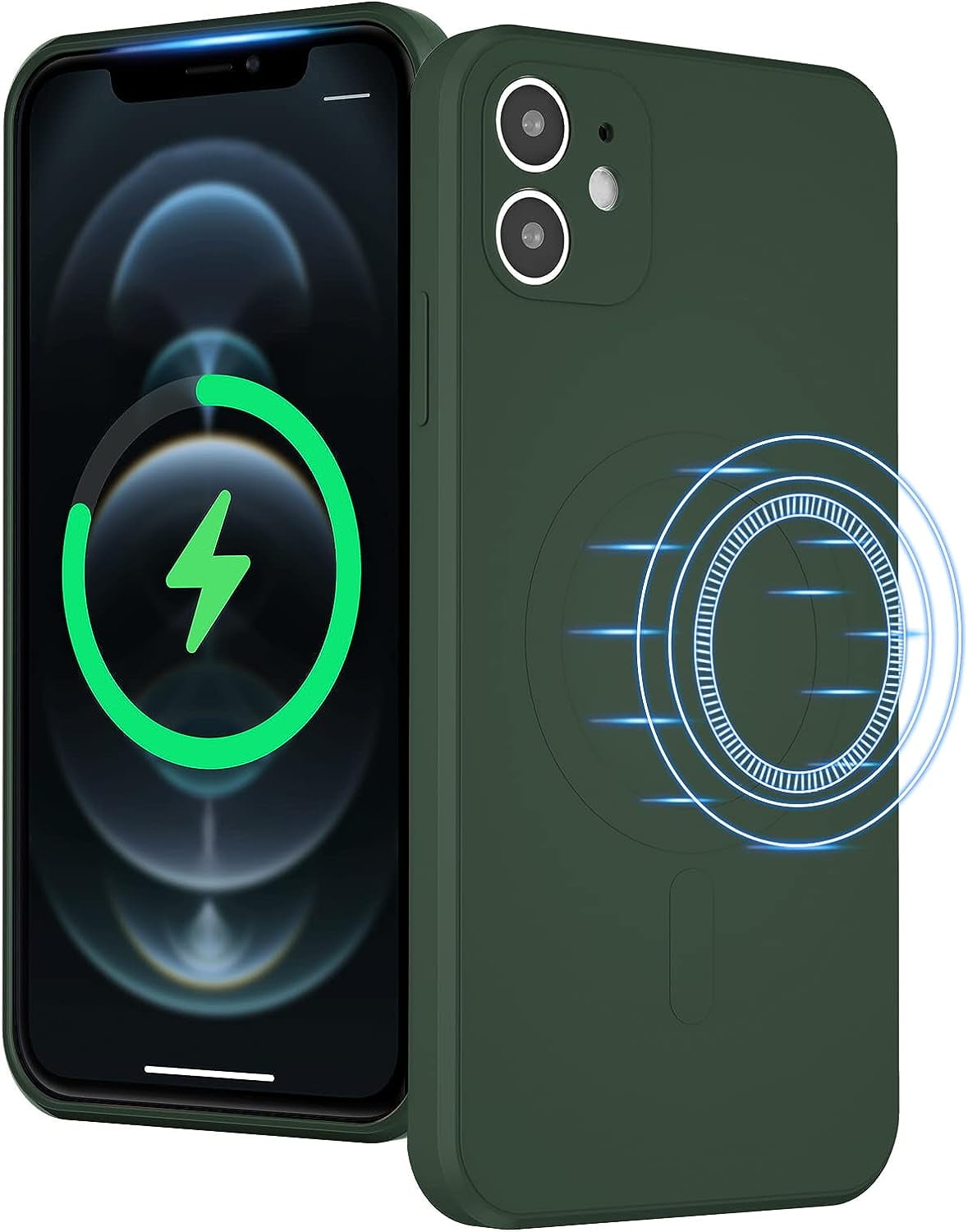 Liquid Silicone Wireless Charging Phone Case for iPhone 14 Plus 6.7 ...