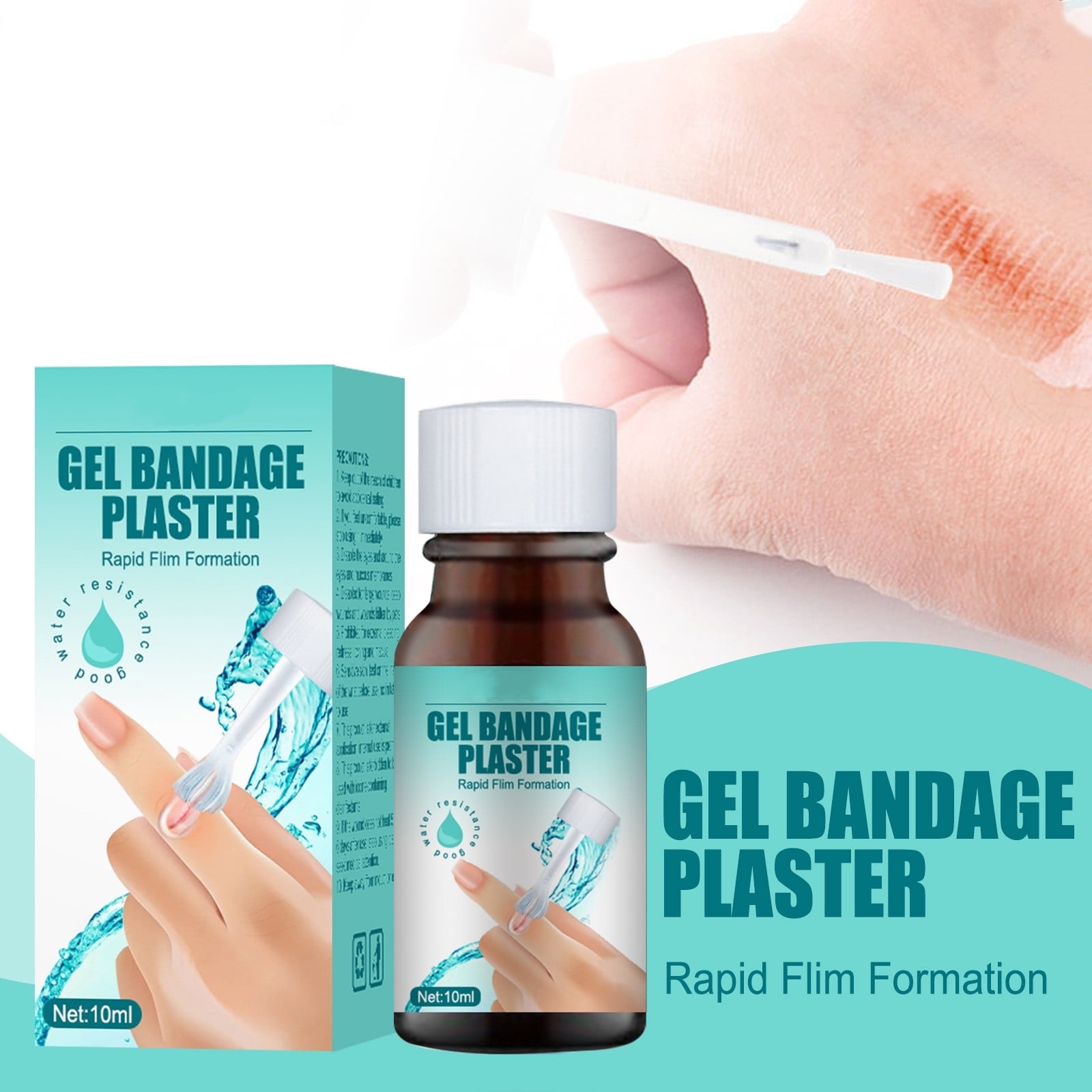 Liquid Bandage 10ml, Wound Skin Glue Adhesive, Hydrocolloid Gel for ...