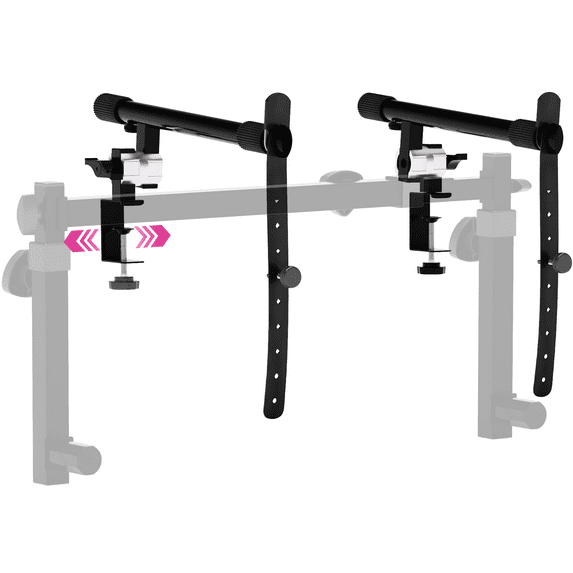 Liquid Stands 2 Tier Keyboard Stand Attachment with Straps - Arms Only ...