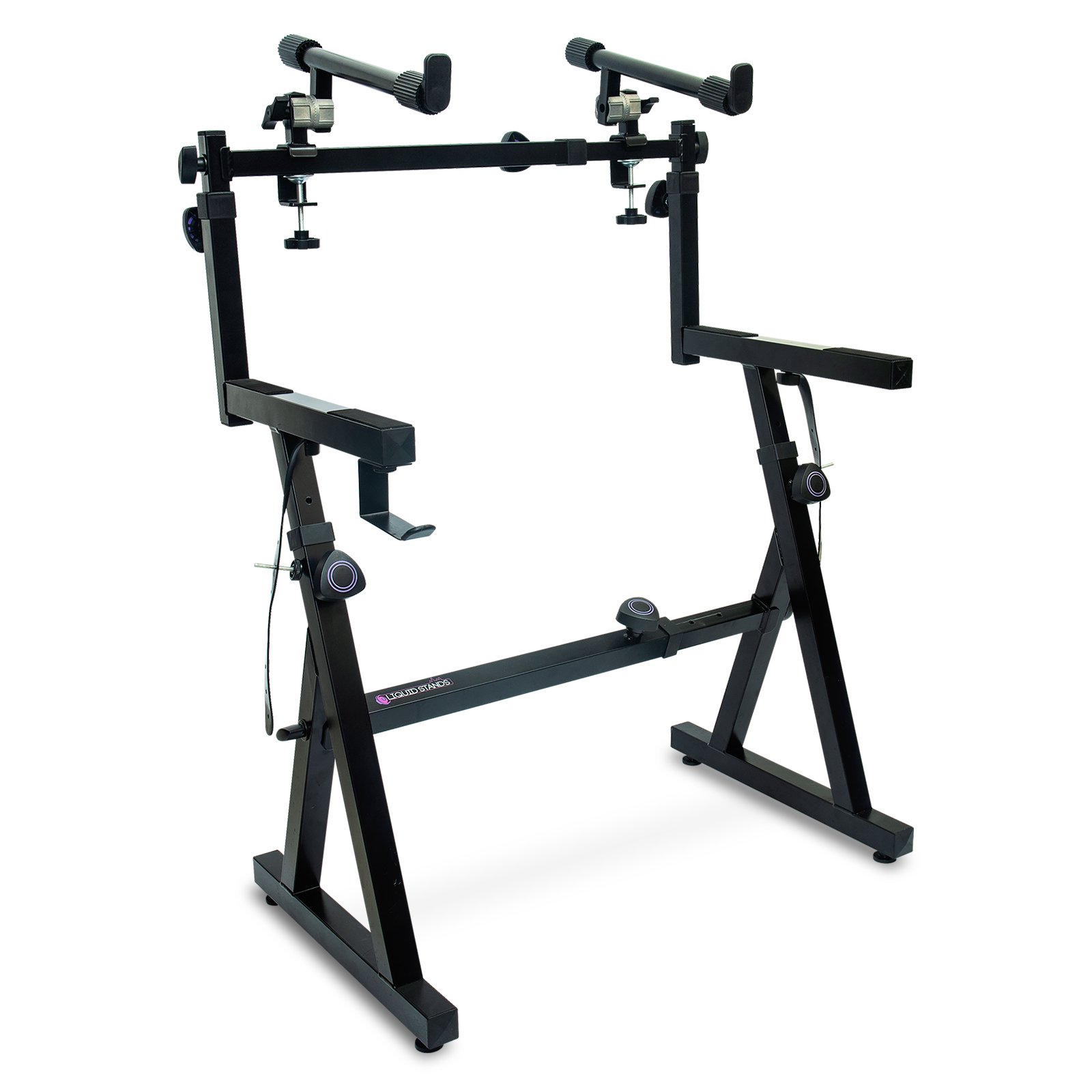On-Stage KS7365EJ Pro Heavy-Duty Folding-Z Keyboard Stand w/ 2nd Tier ...
