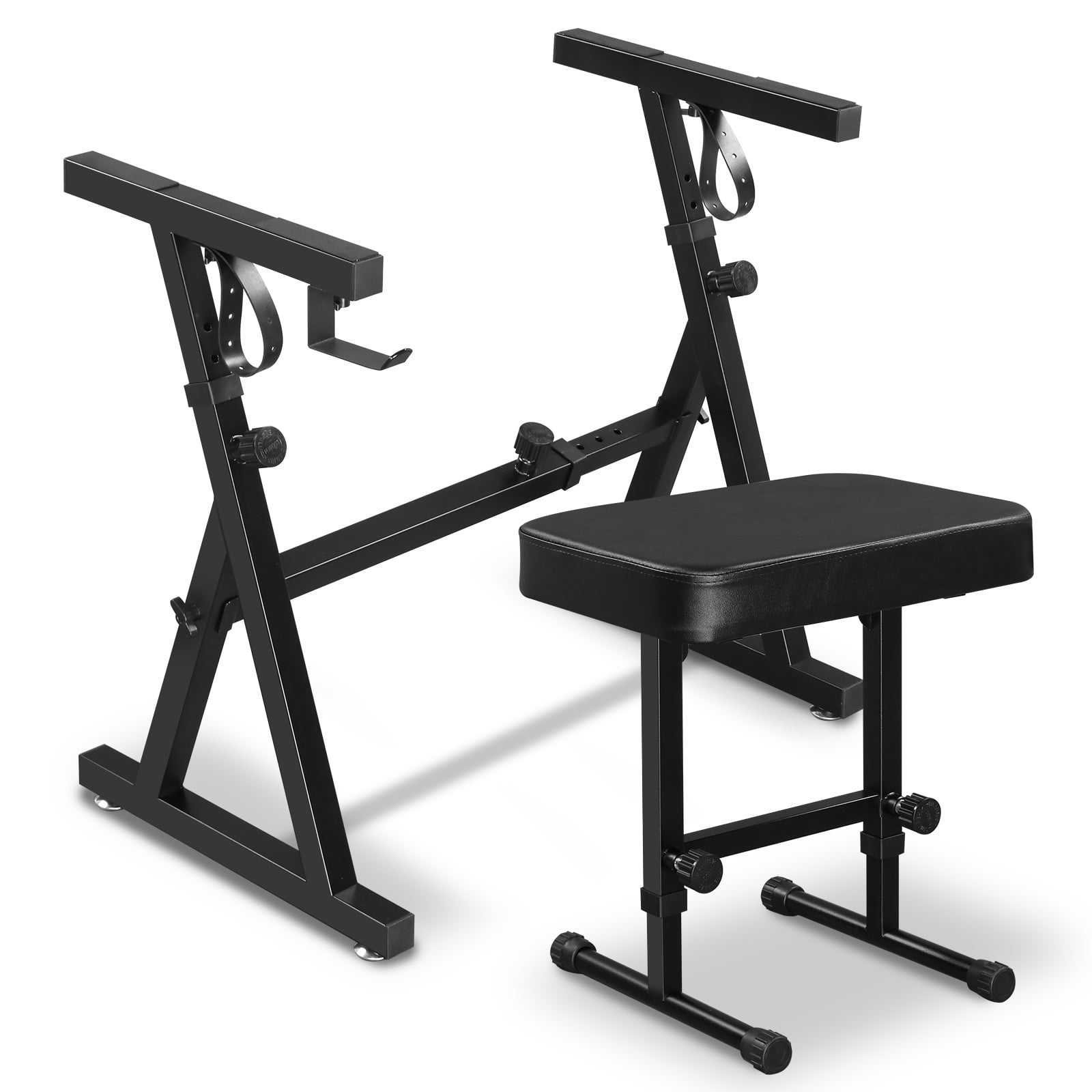 Liquid Stands Piano Keyboard Stand-Black Z Style Adjustable & Portable ...
