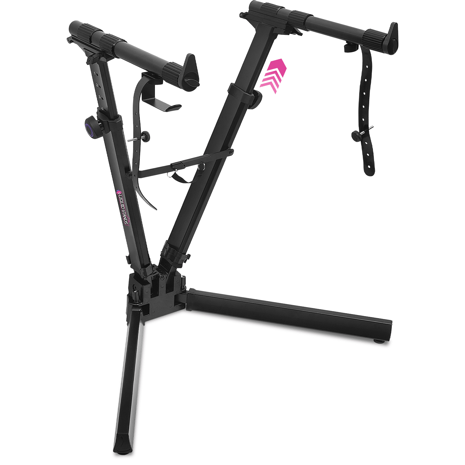 Liquid Stands V-Style Piano Keyboard Stand – Fits 54-88 Key Adjustable ...