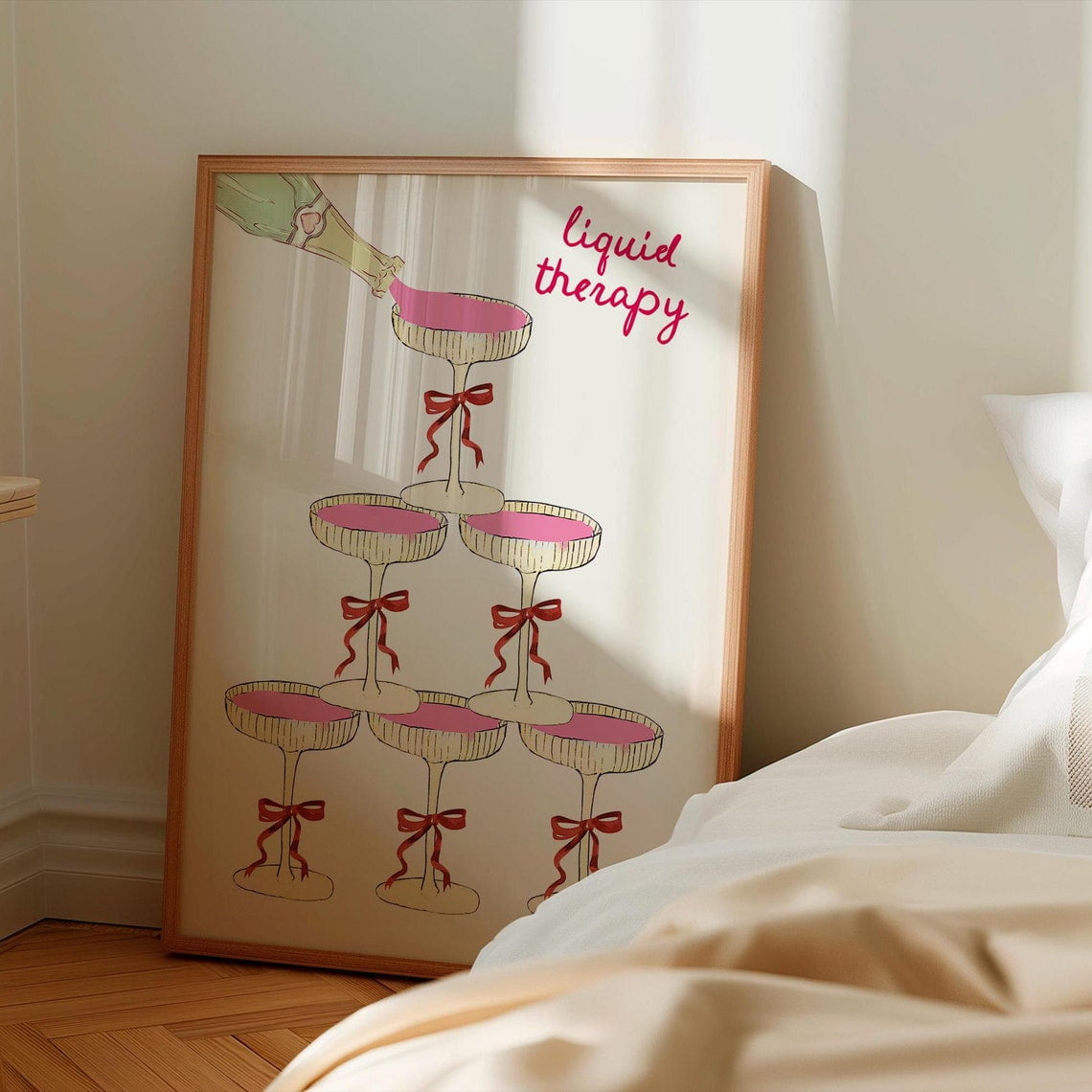 Liquid Therapy Funny Bar Cart Art Print Instant Wall Prints Apartment ...