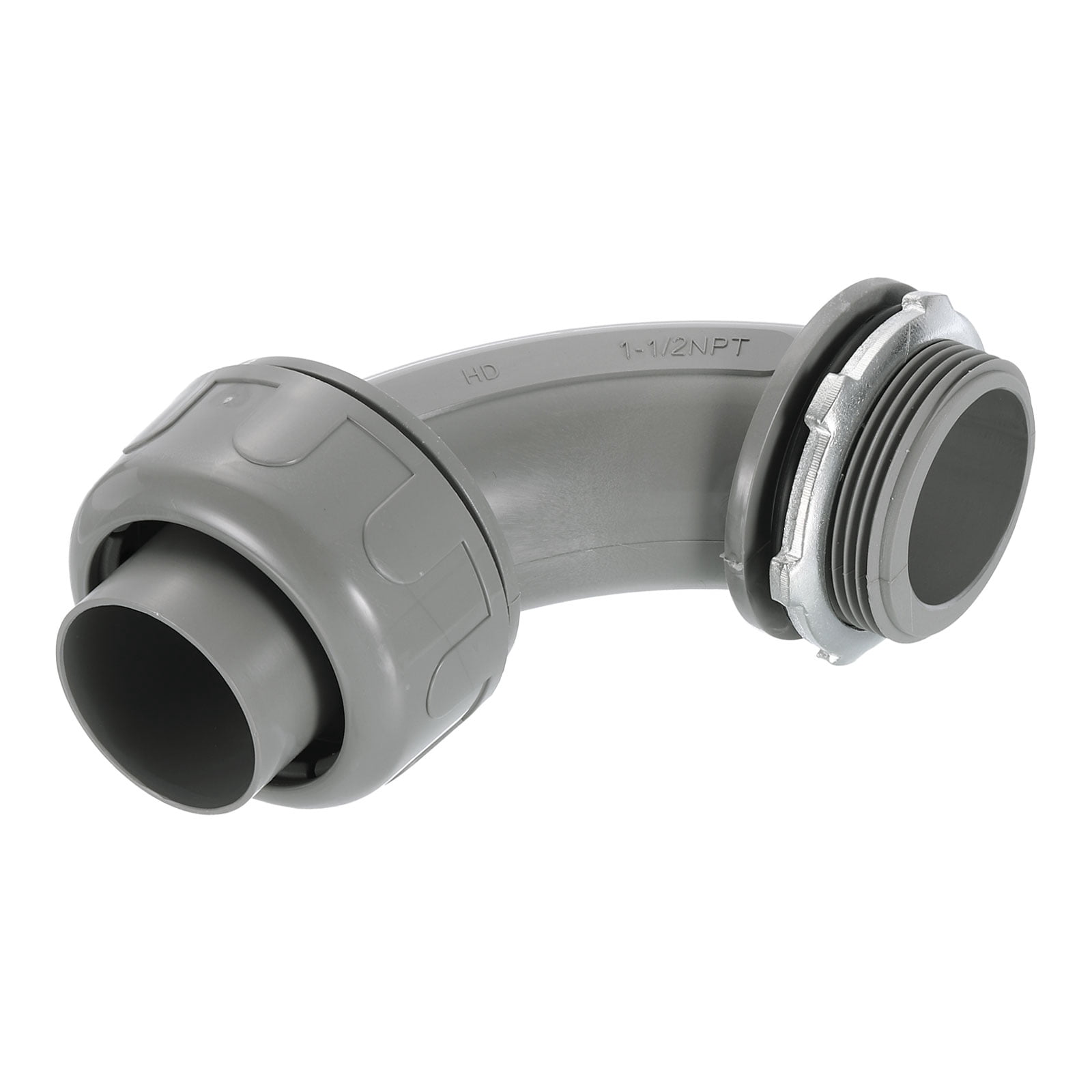 Liquid Tight Connector, 1-1/2" NPT Plastic 90 Degree Conduit Fitting ...