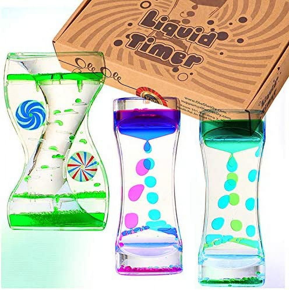 Liquid Timer - Sensory Toy for Relaxation, Liquid Motion Bubbler Timer ...