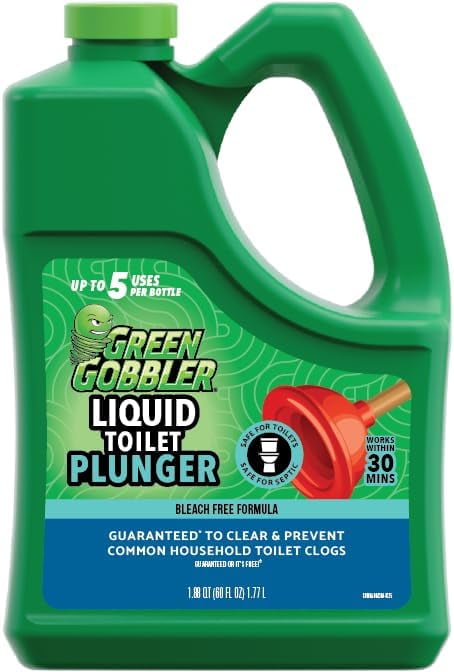 Liquid Toilet Plunger | Clog Remover | Safe for Toilets and Septic | No ...