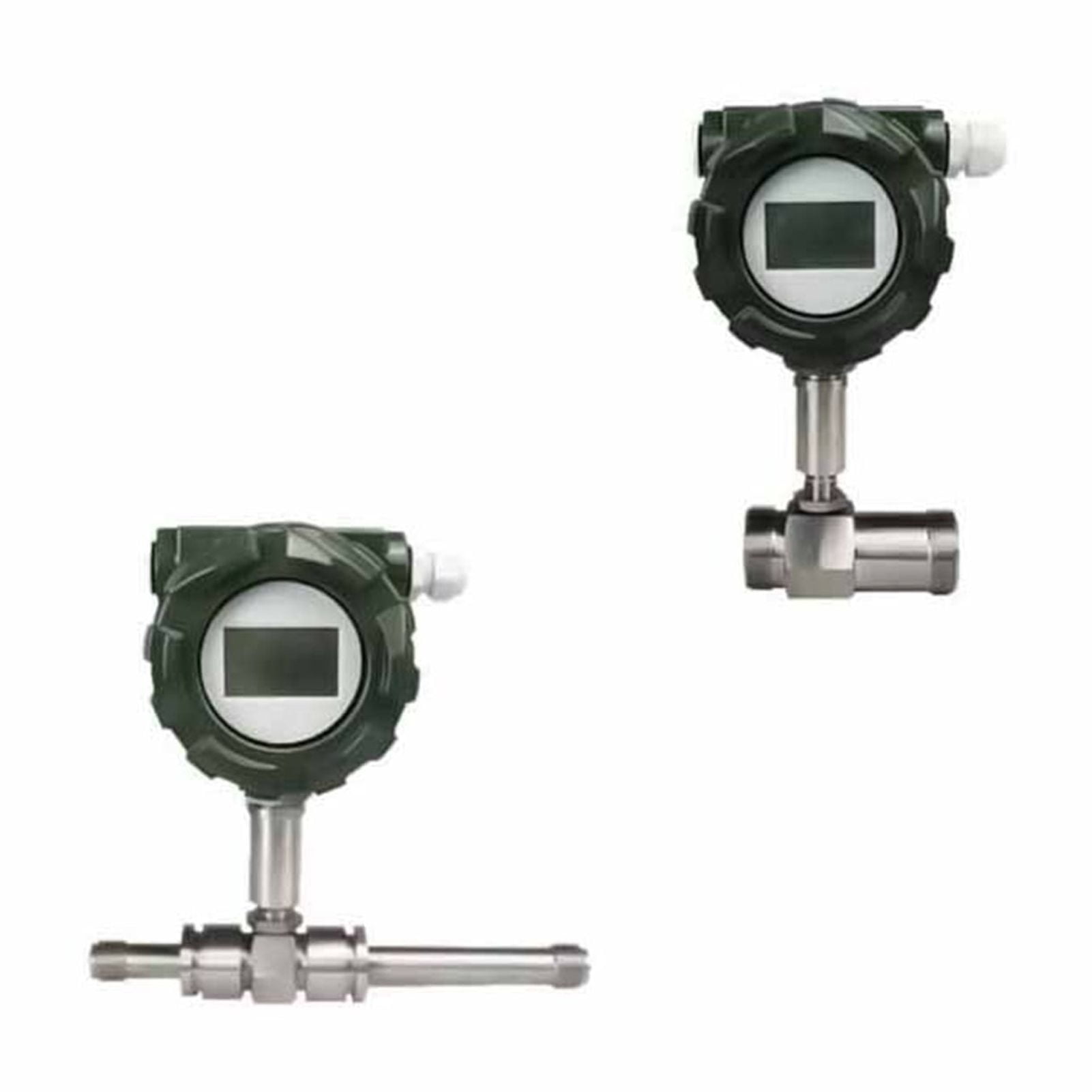 Liquid Turbine Flow Meter Sensor Transmitter 4-20mA 24VDC For Water Edible Oil Beer Diesel ...