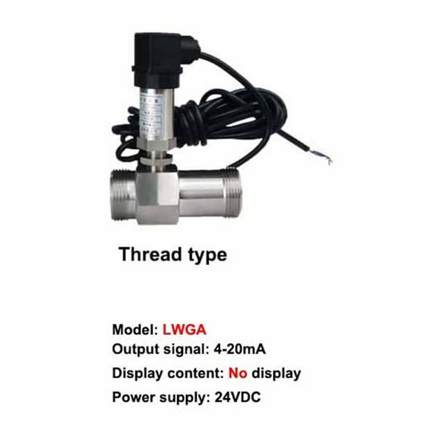 Liquid Turbine Flow Meter Sensor Transmitter 4-20mA 24VDC Water Flow Meter For Water Oil ...