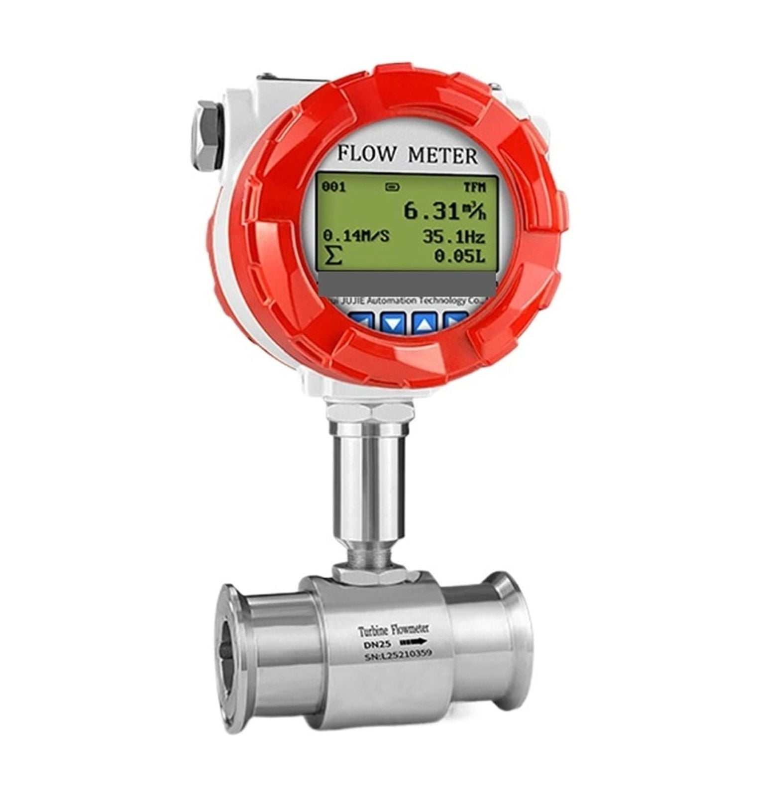 Liquid Water Flow Meter Digital Milk Flowmeter Clamp On Flow Indicator ...
