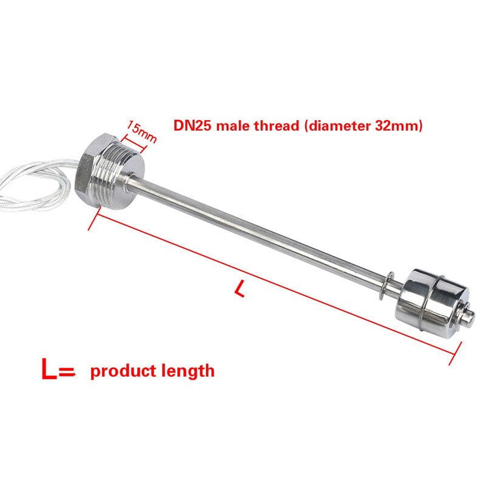 Liquid Water Level Control Sensor male DN25 Stainless Steel Float ...