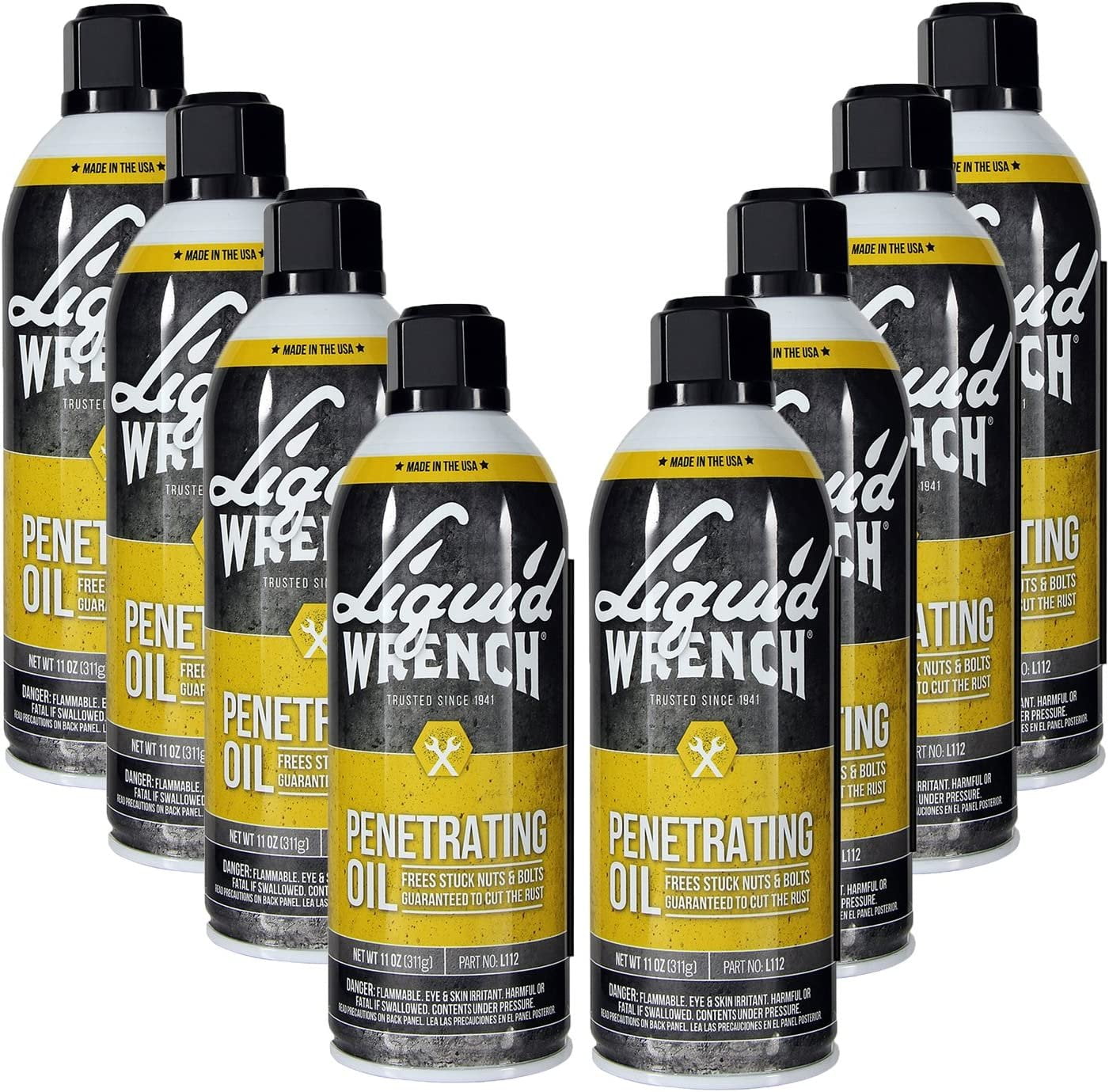 LIQUID WRENCH L112-12PK Penetrating Oil Spray Can, 11 oz ("Pack"12 ...