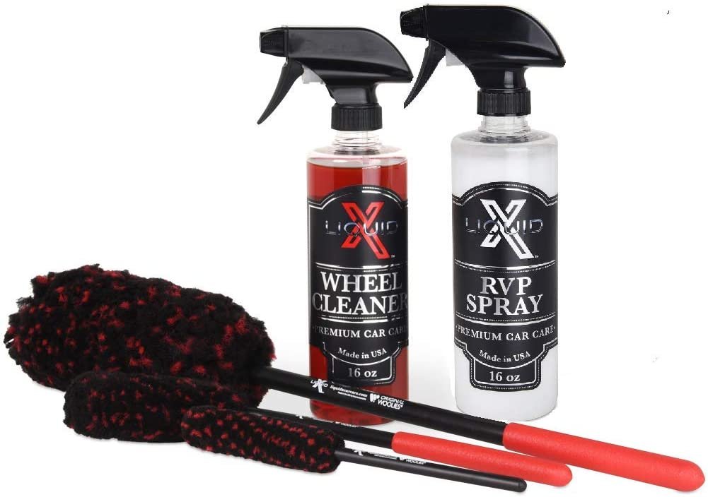Liquid X Corvette Wheel Cleaning Kit - Wheel Woolie Brushes, Wheel ...