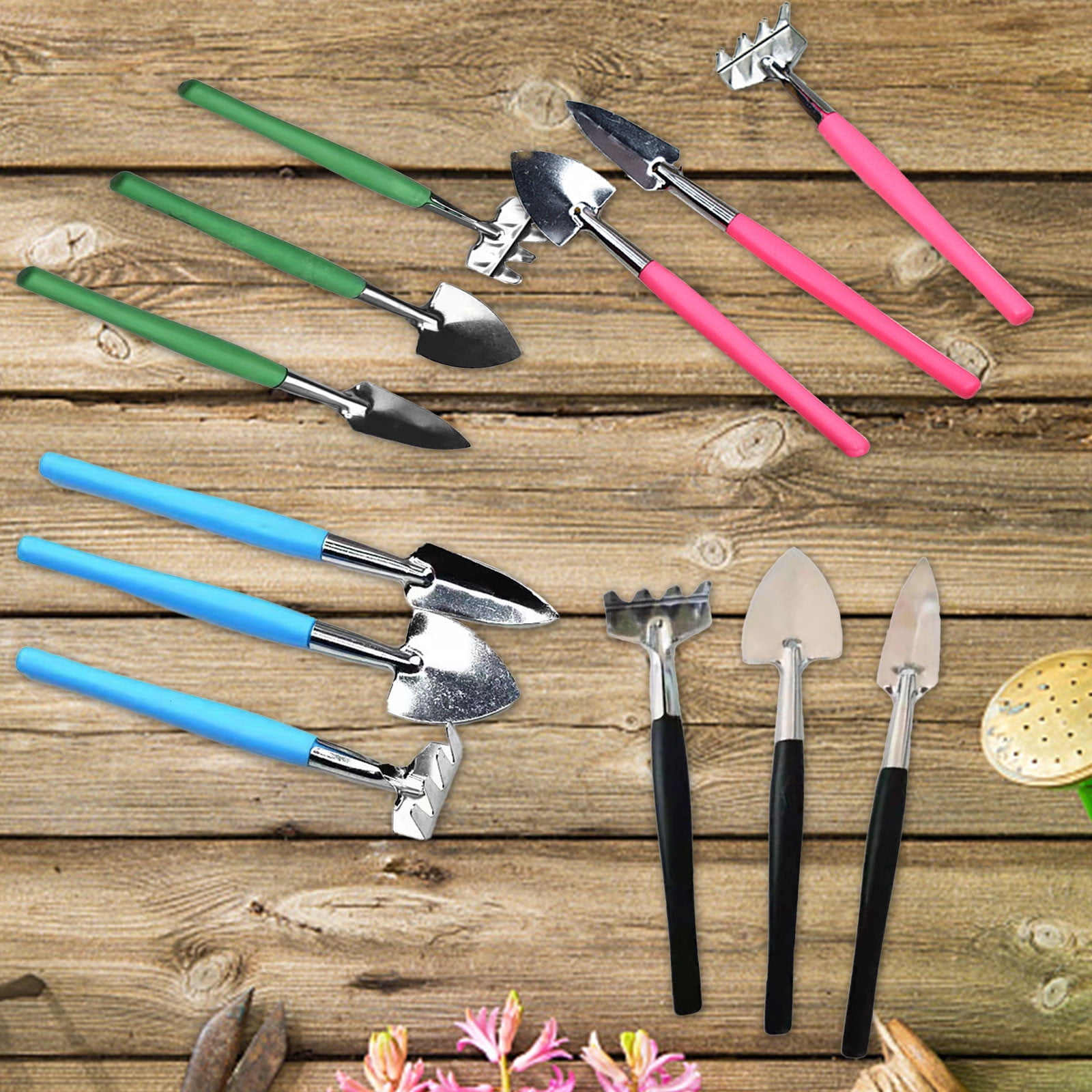 Liquidation, Mini Garden Tool Set, Cute Planting Tools, 3-Piece Wood Handle Set, for Potted ...