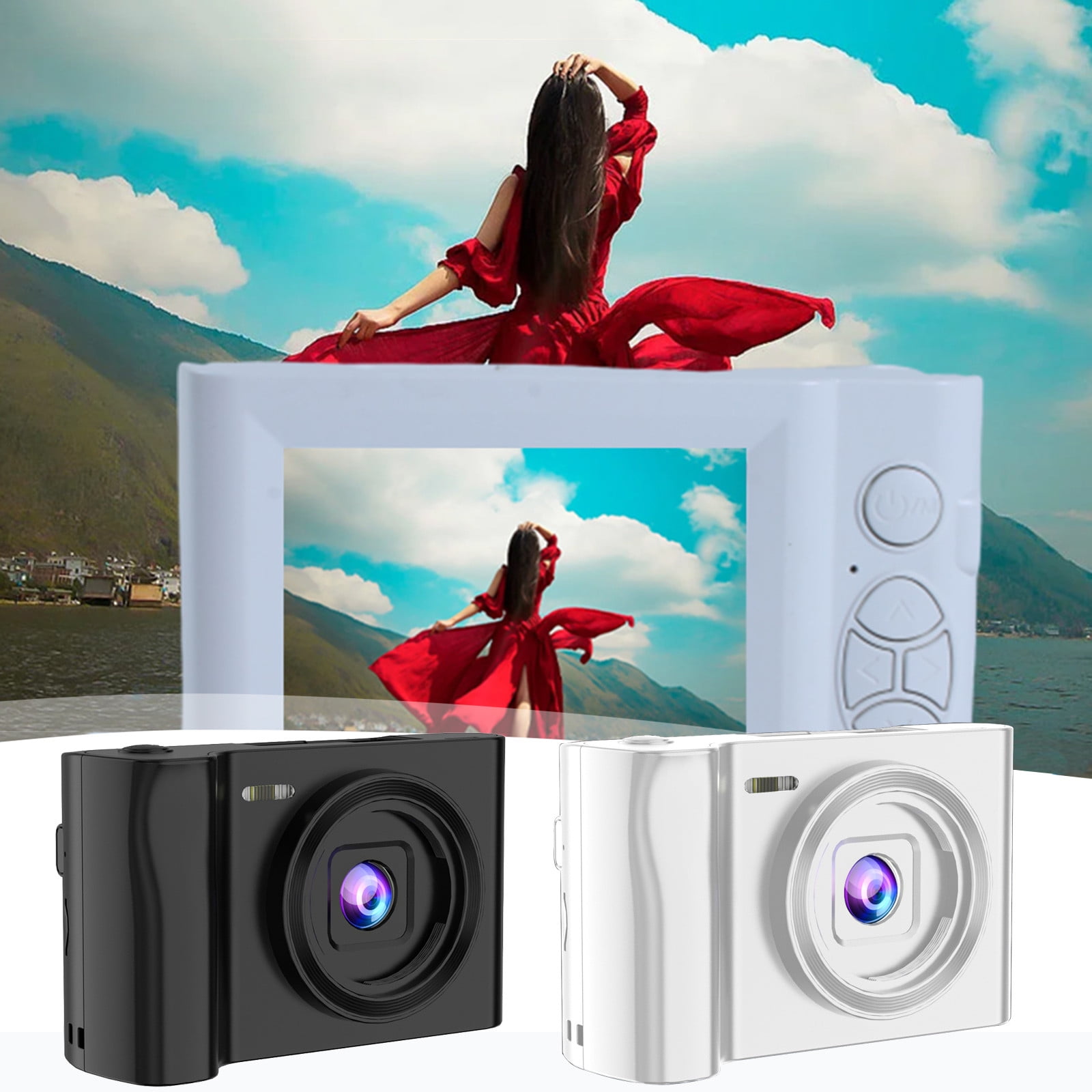 Liquidation & Promo, 1080P HD Student Camera, Retro DSLR Style, 8X ...