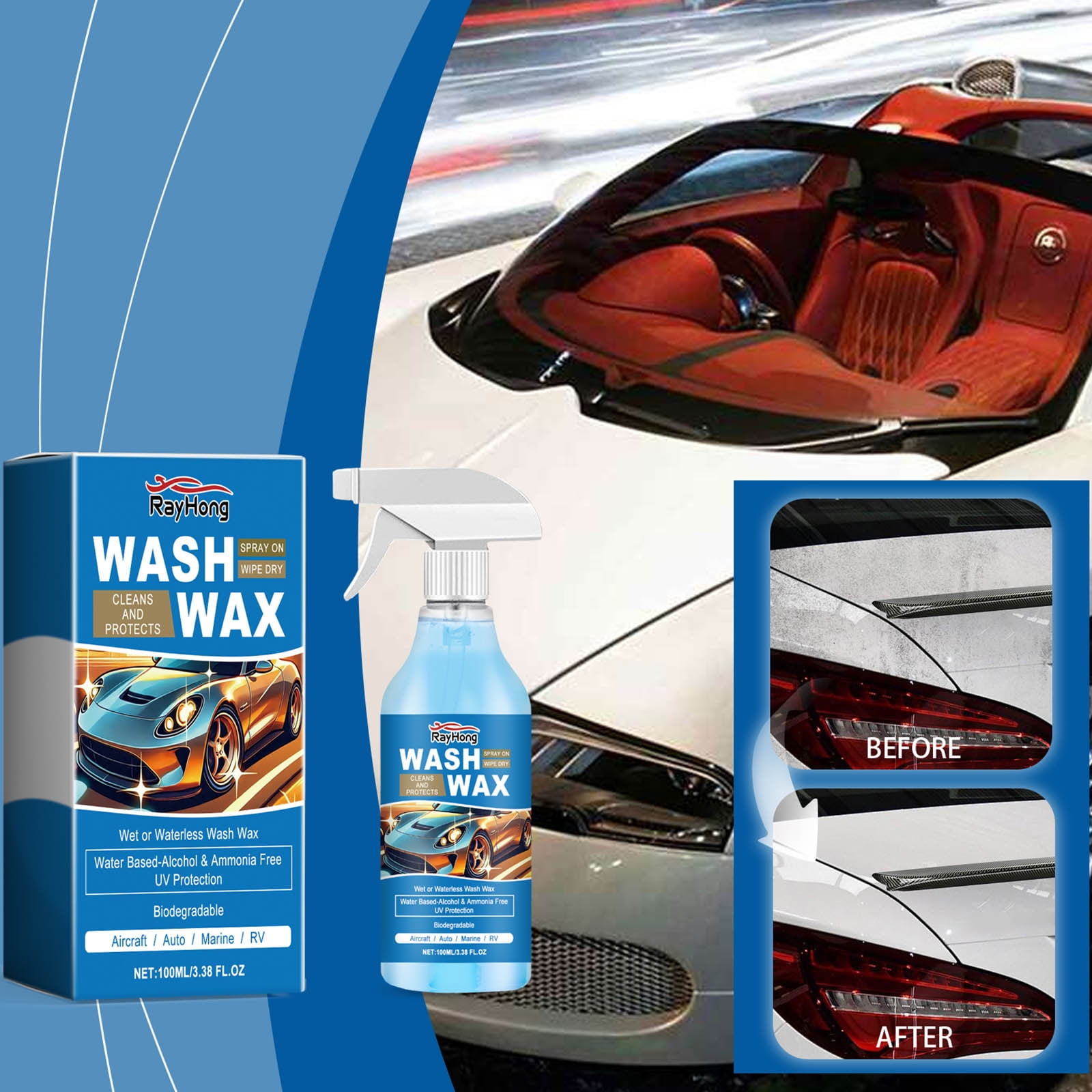 Liquidation & Promo, Car Polish, Scratch Repair, 100ml Spray, Anti ...