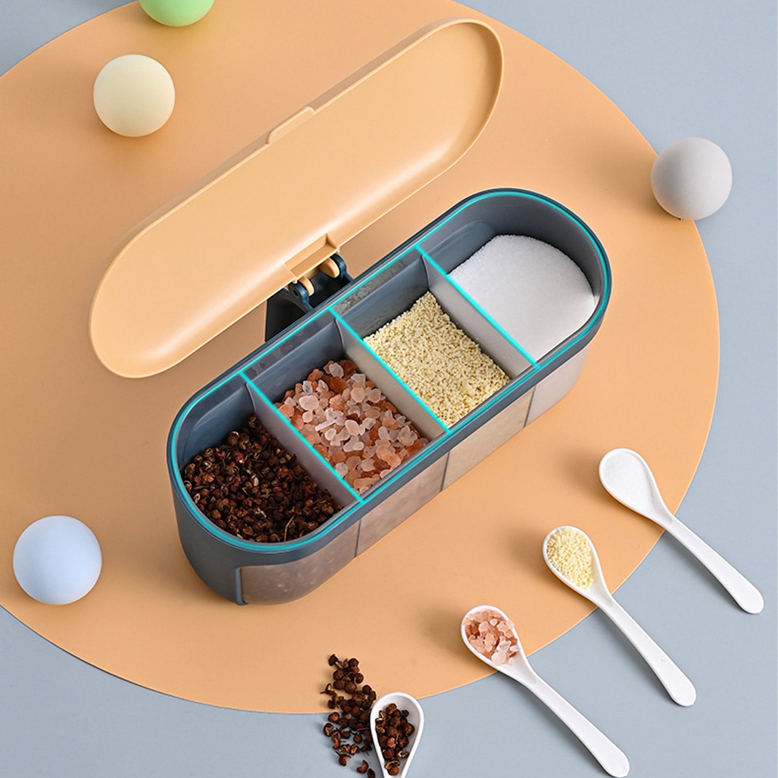 Liquidation & Promo, Clear Glass Condiment Jar 300ml Spice Canister ...