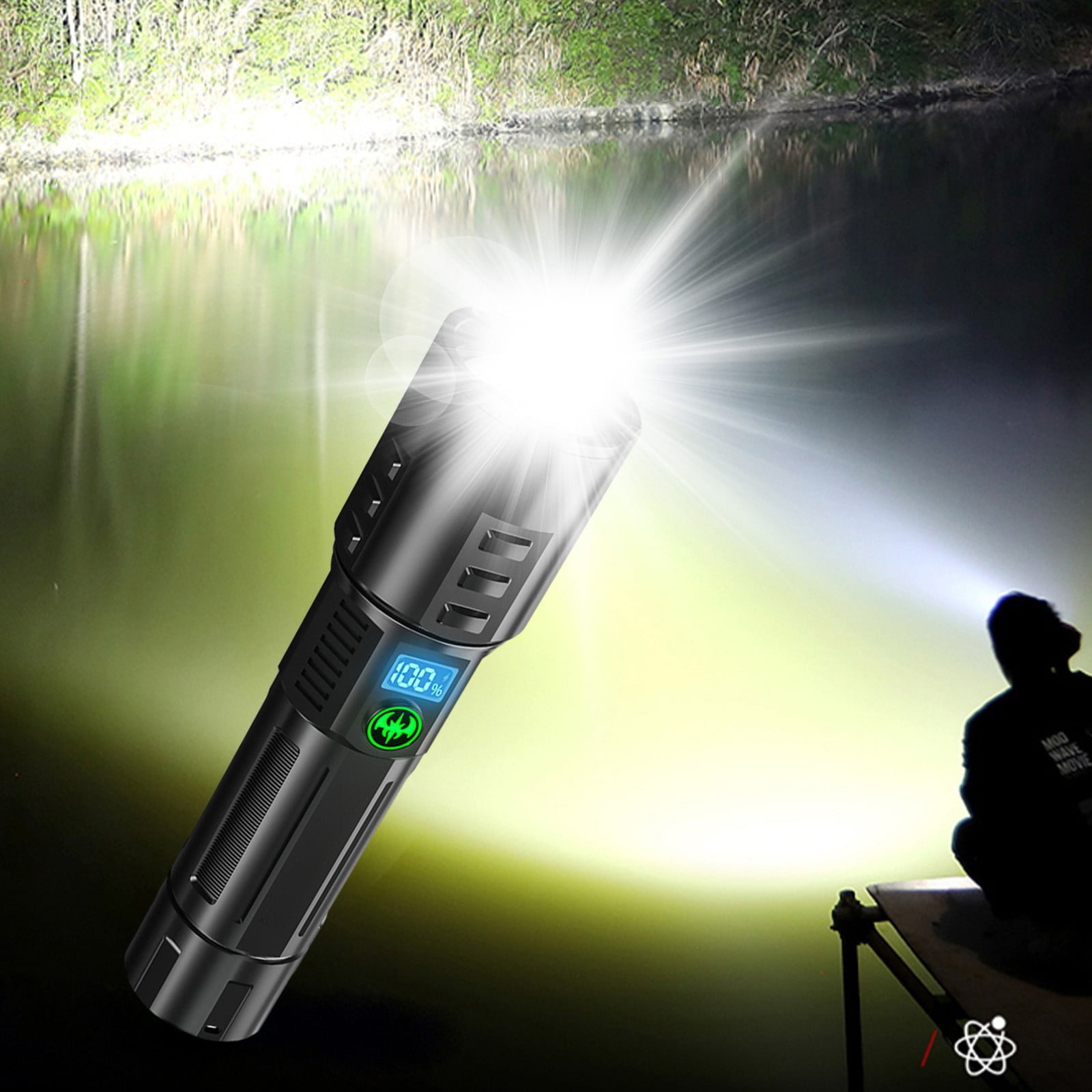 Liquidation & Promo, Digital Led Flashlight, Usb Rechargeable, High ...