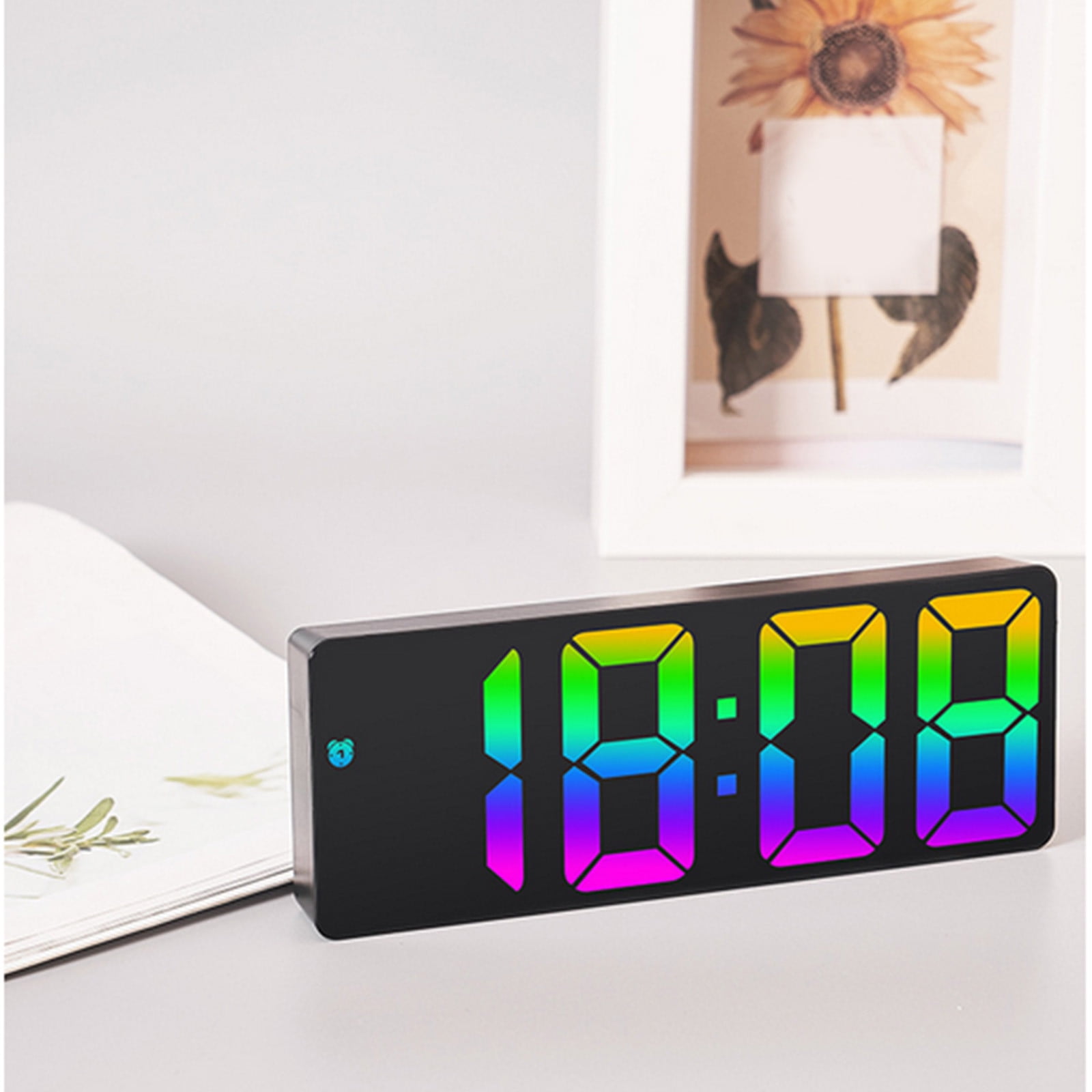 Liquidation & Promo, Digital Wall Clock, Color Screen, Silent ...