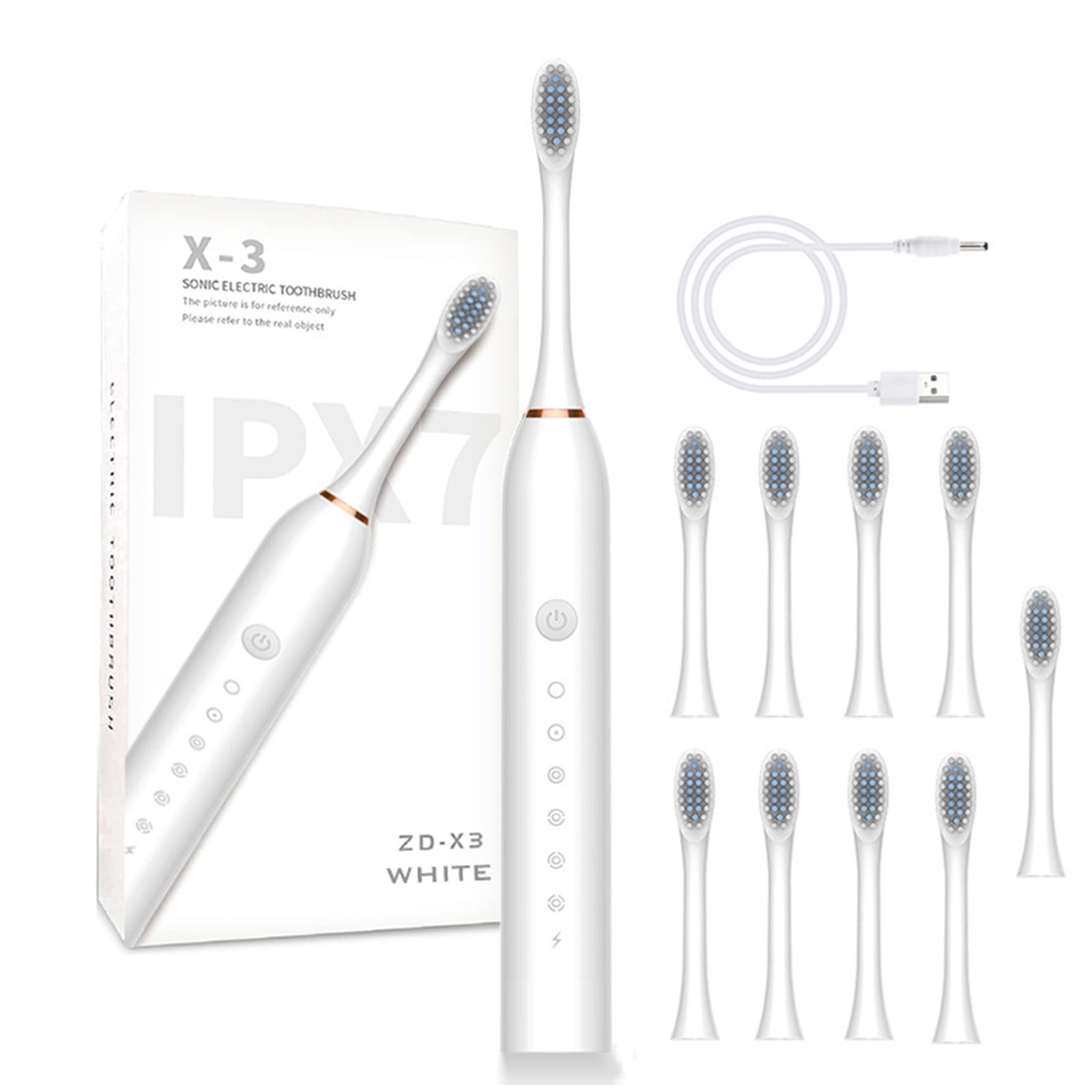 Liquidation & Promo, Electric toothbrush, 10 Replaceable Heads, 6 Modes ...