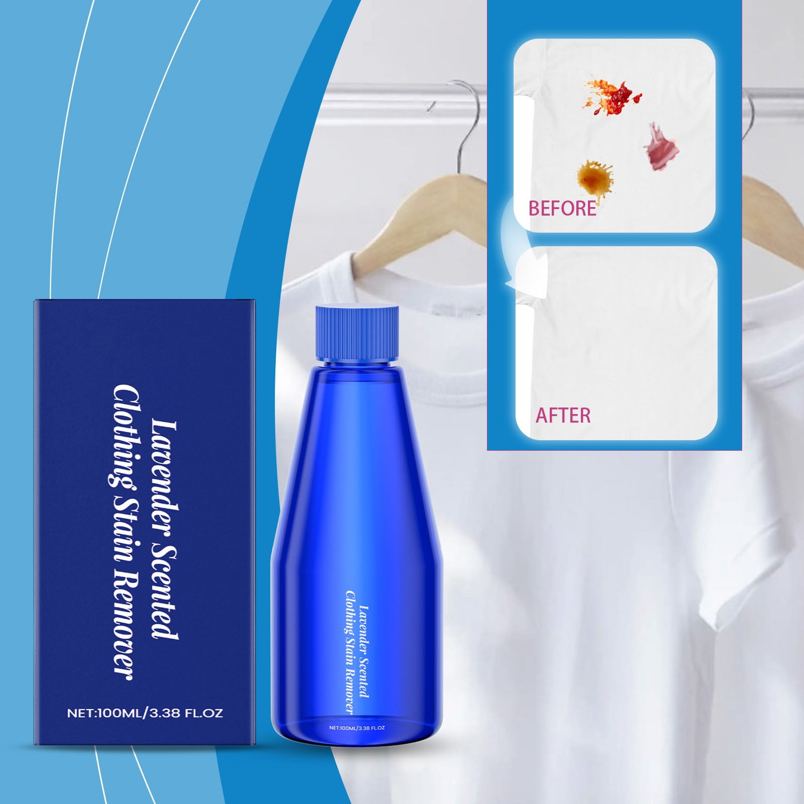 Liquidation & Promo, Greasy Stain Remover, Clothing Cleaner, 100ML Size, Effective Degreaser ...