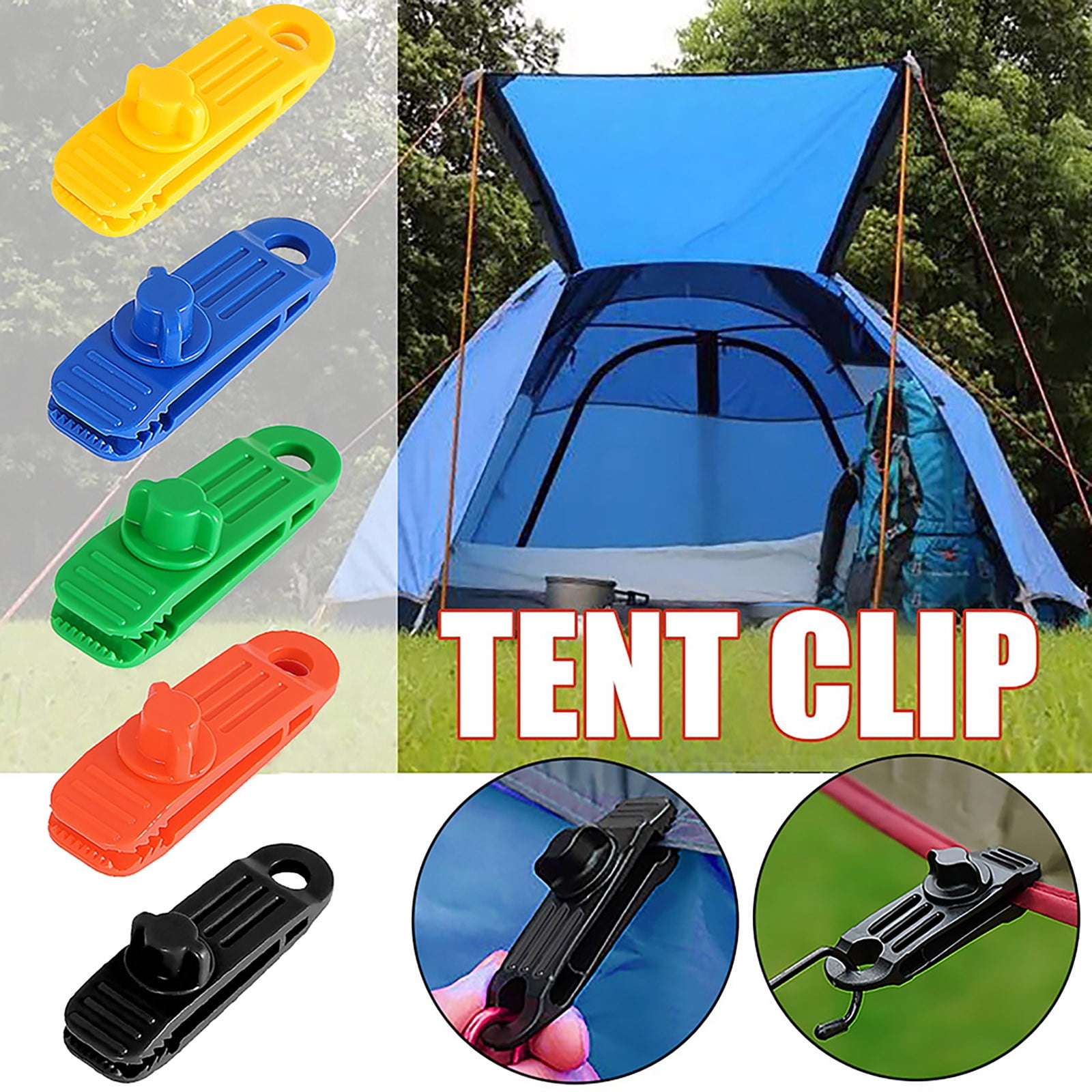 Liquidation & Promo, Heavy Duty Tarp Clips, 6-Piece Lock Clamps ...