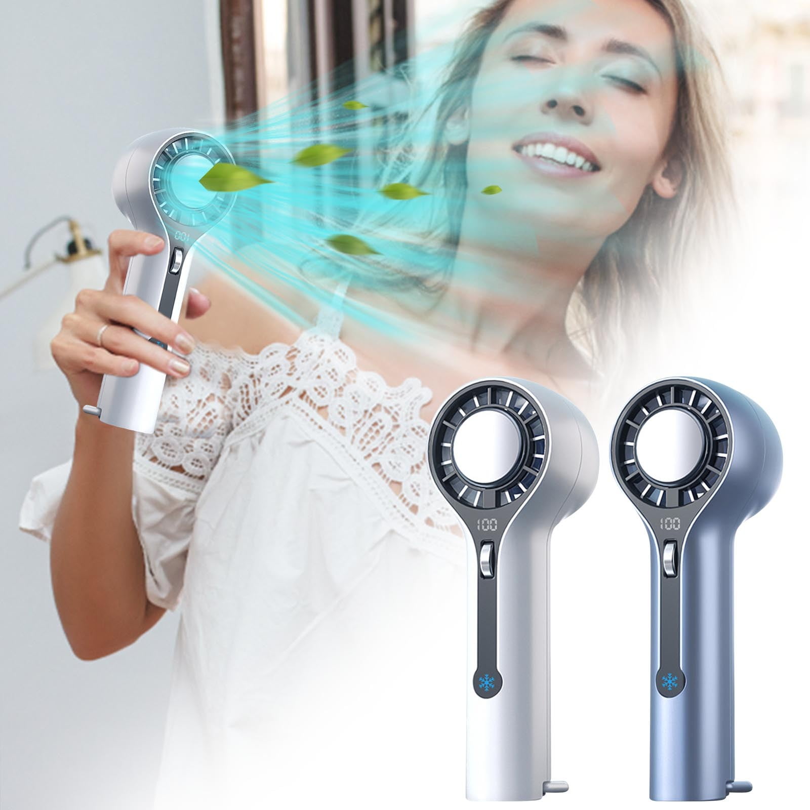 Liquidation & Promo, High-Speed Turbo Fan, 100 Speed Handheld Mini Fan ...