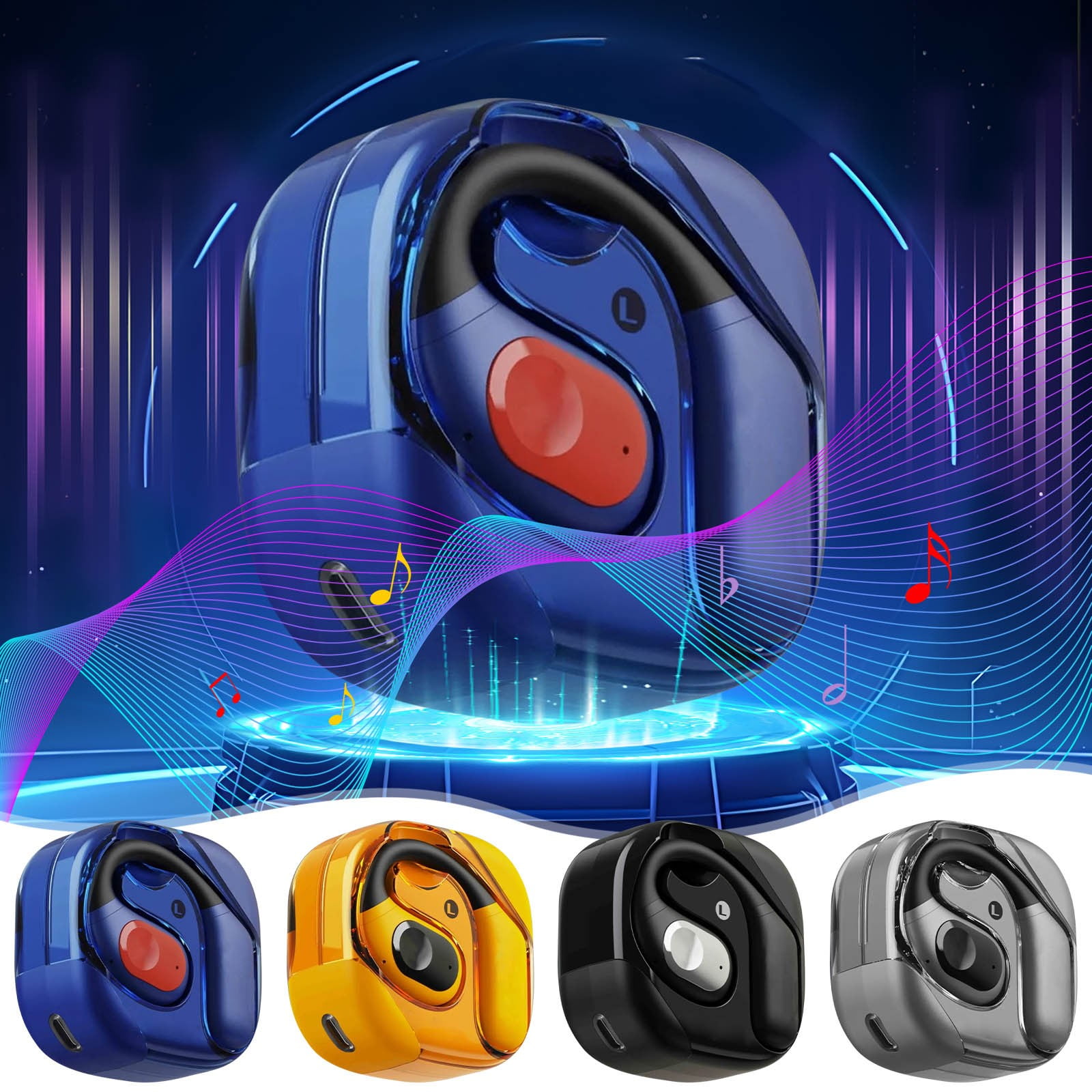 Liquidation & Promo, Open Ear Wireless Earbuds Bluetooth 5.4, 80 Hours ...