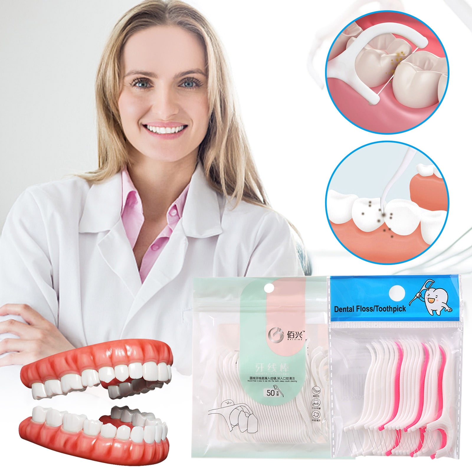 Liquidation & Promo, Oral Care Floss, Disposable Floss Toothpicks ...