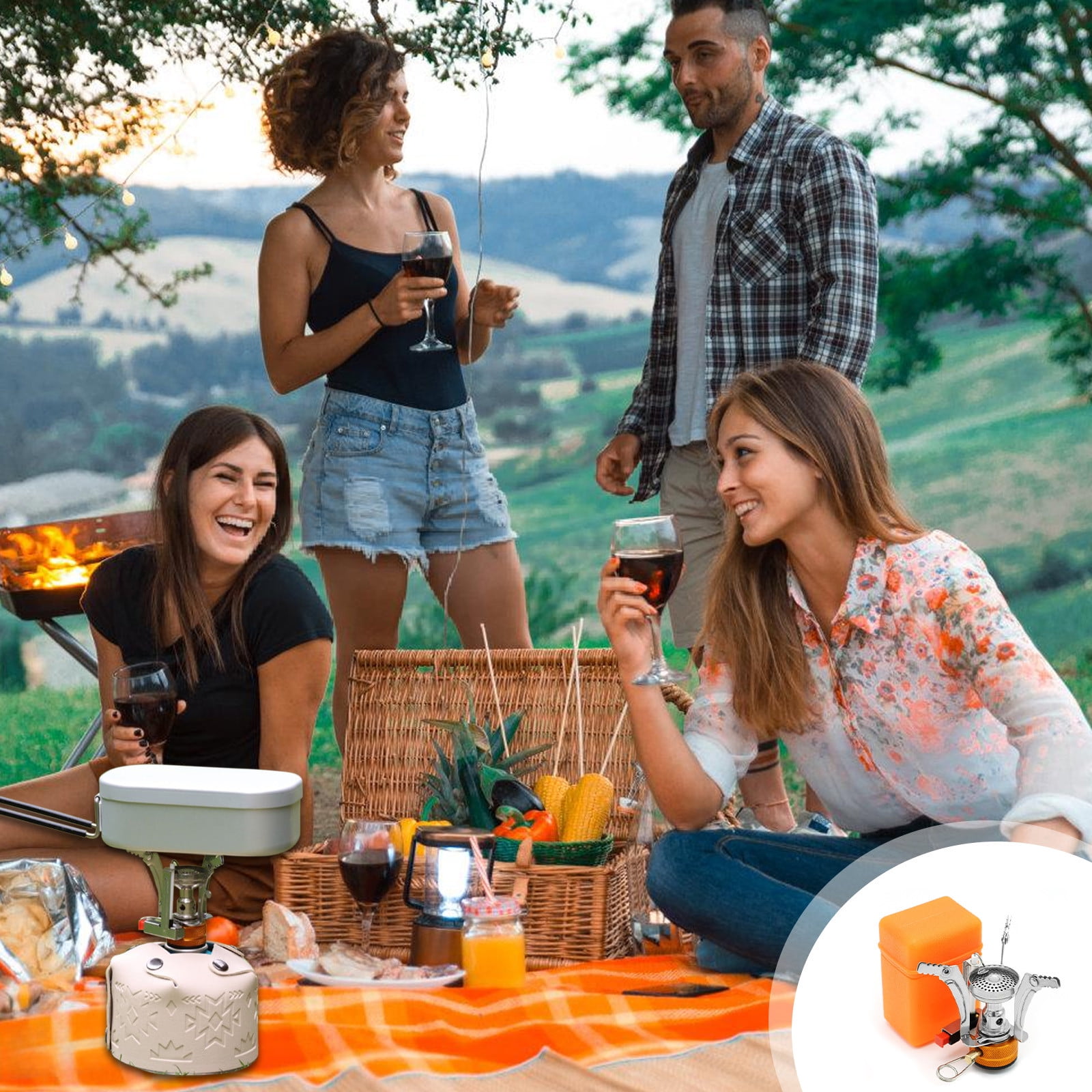 Liquidation & Promo, Portable Camping Gas Stove, Lightweight Hiking ...